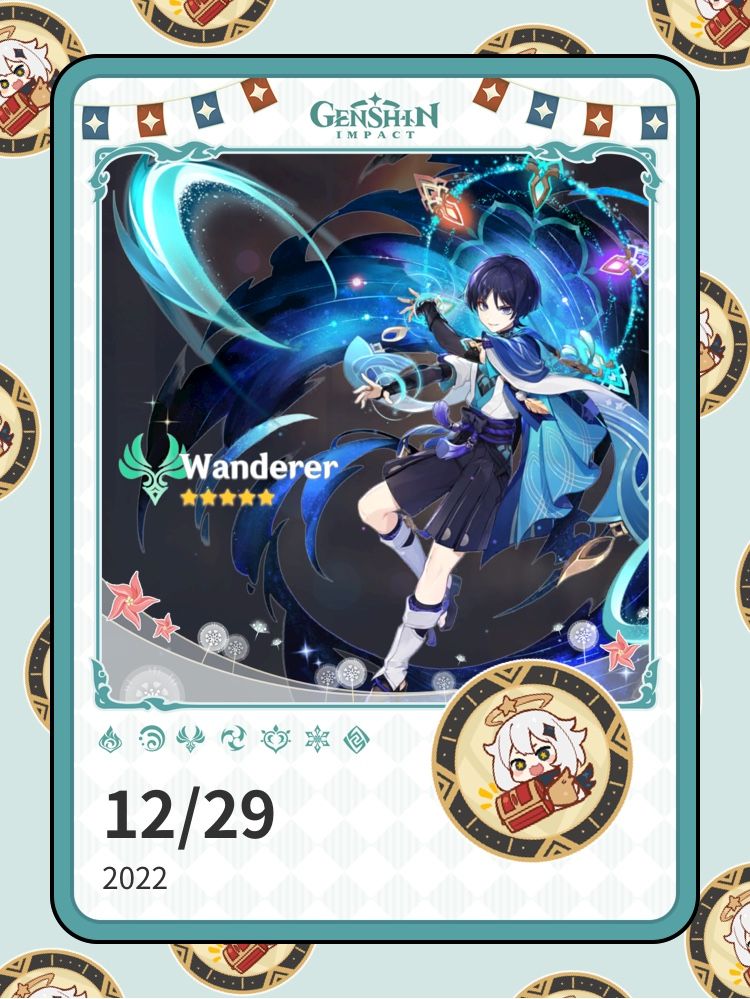 12/29 Diary - # wanderer Genshin Impact | HoYoLAB