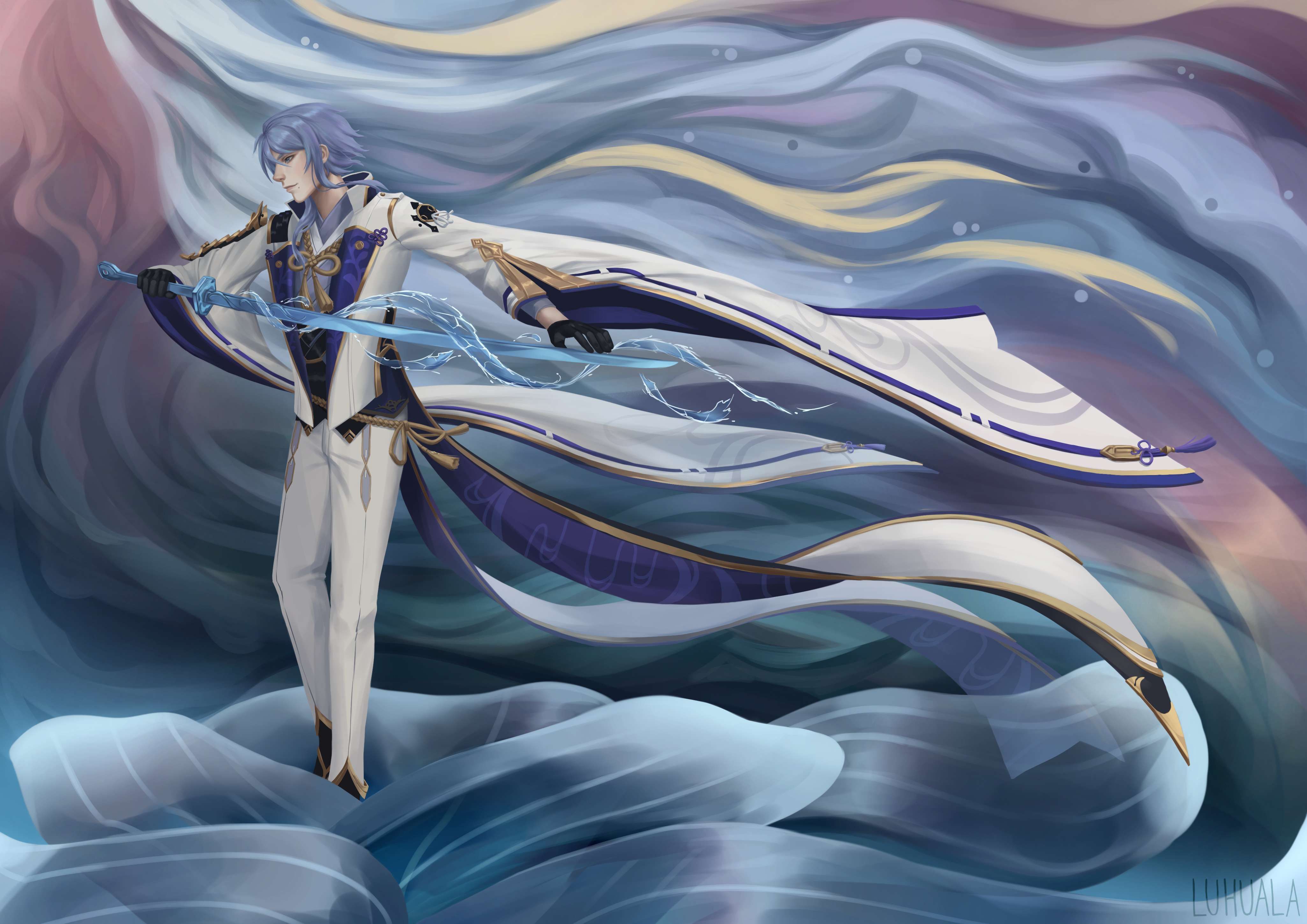 Ayato Illustration Genshin Impact | HoYoLAB