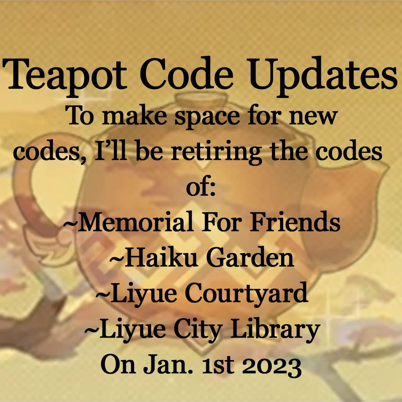 Topic Details Page- teapot codes | HoYoLAB