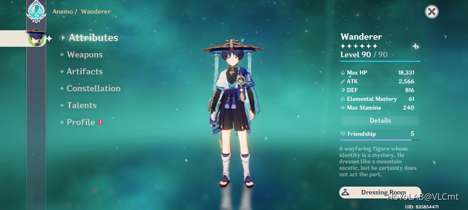 My Fully Build Wanderer Genshin Impact | HoYoLAB