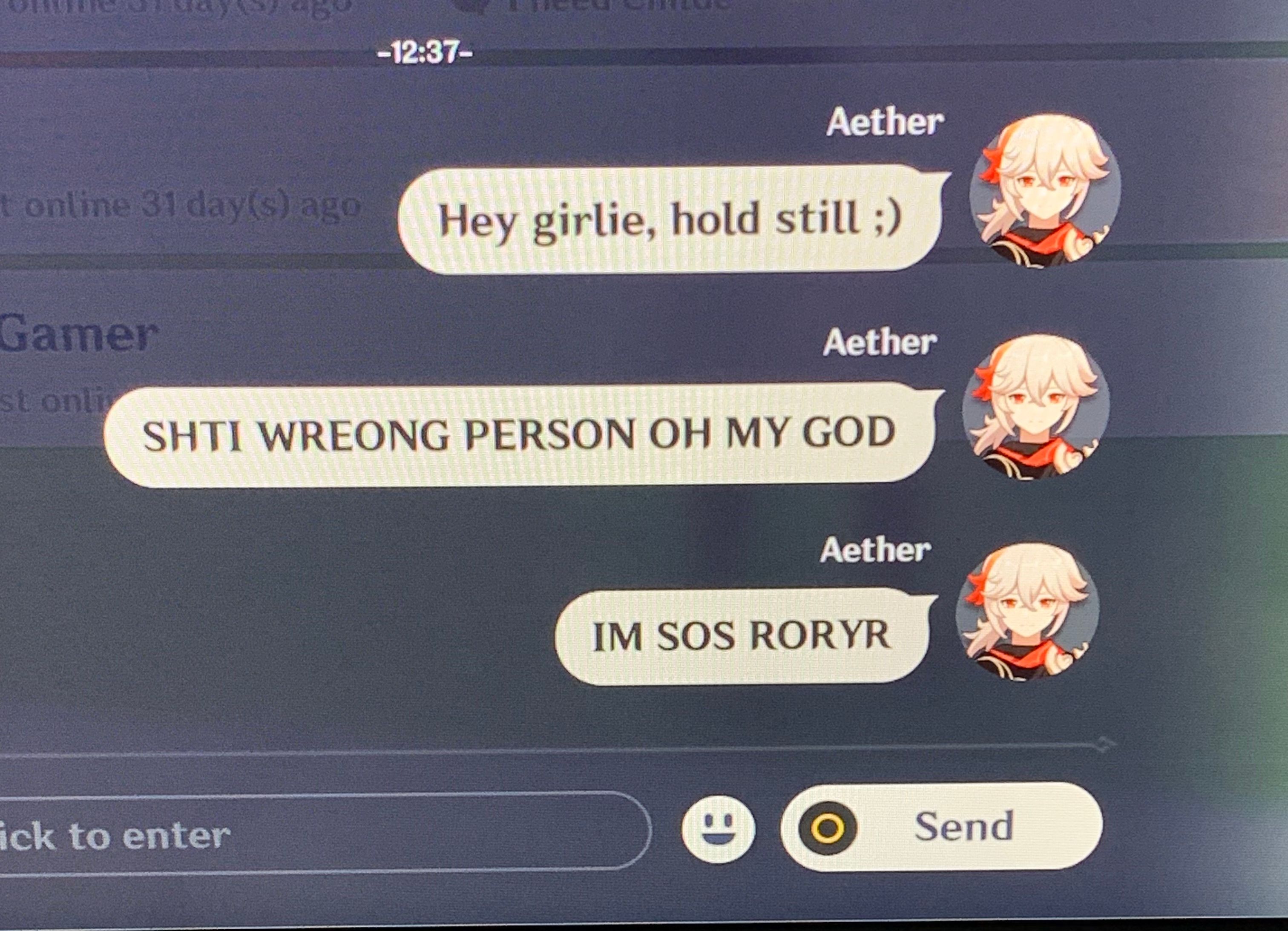 When you send a text to the wrong person Genshin Impact | HoYoLAB