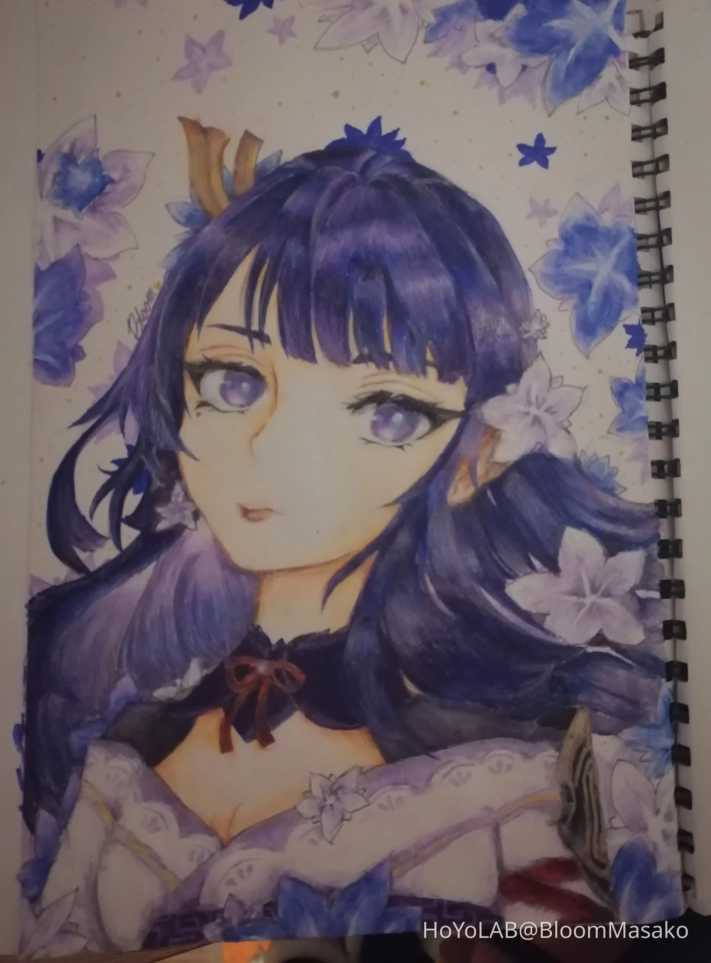 Raiden fanart [finished] Genshin Impact | HoYoLAB