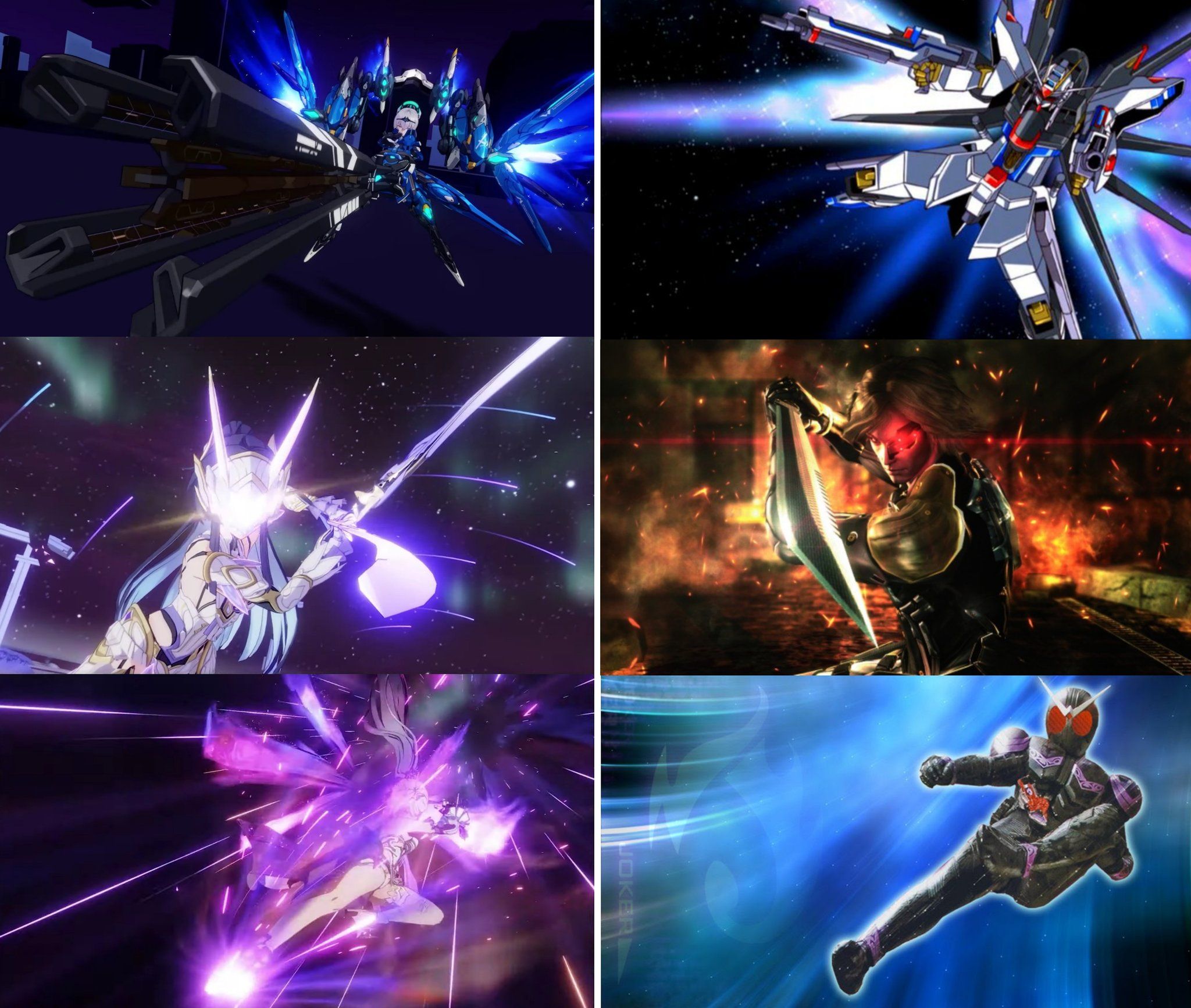 Holy Trinity of Gundam, Metal Gear, and Kamen Rider Honkai Impact 3rd ...