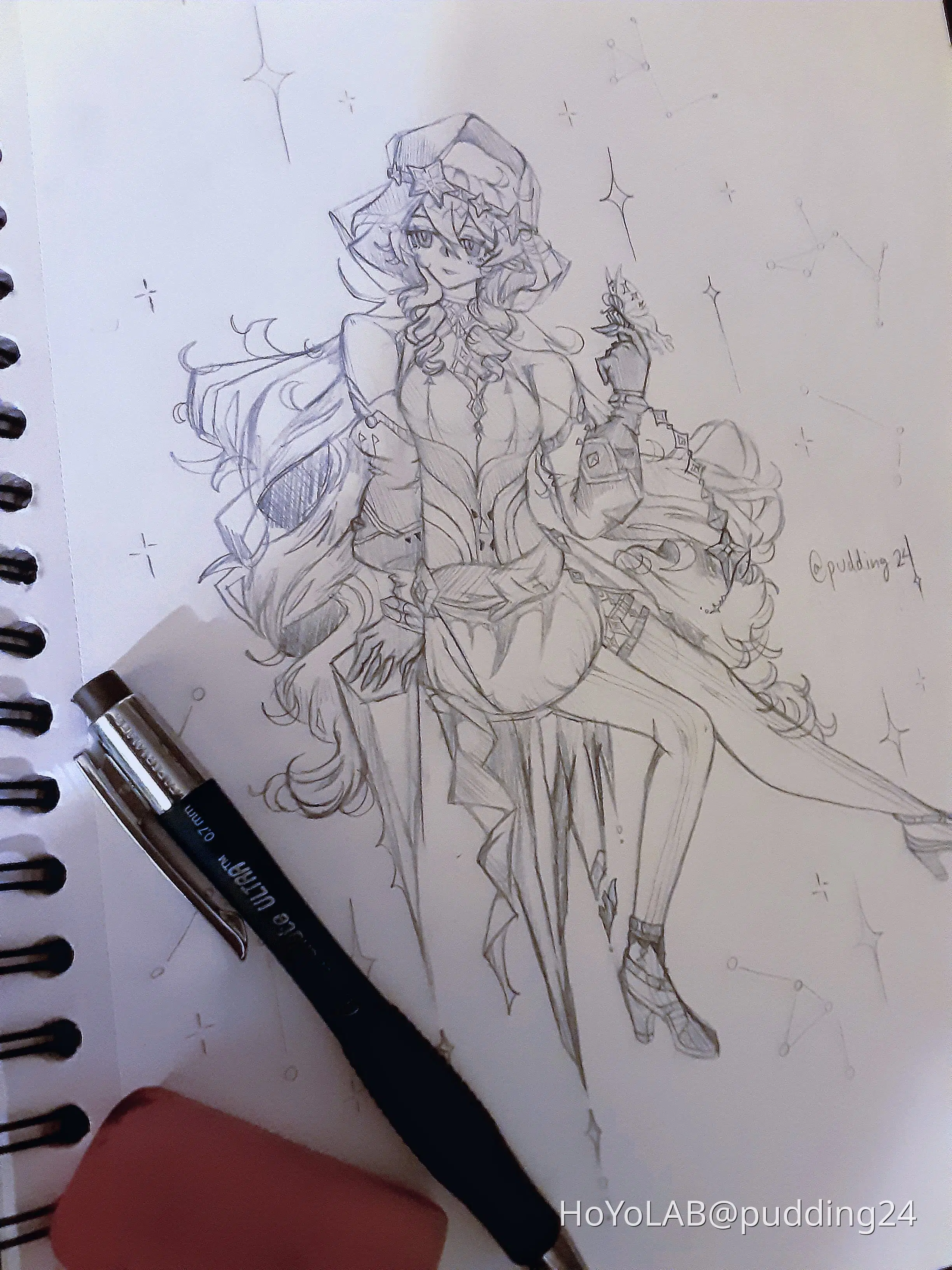 layla sketch Genshin Impact | HoYoLAB