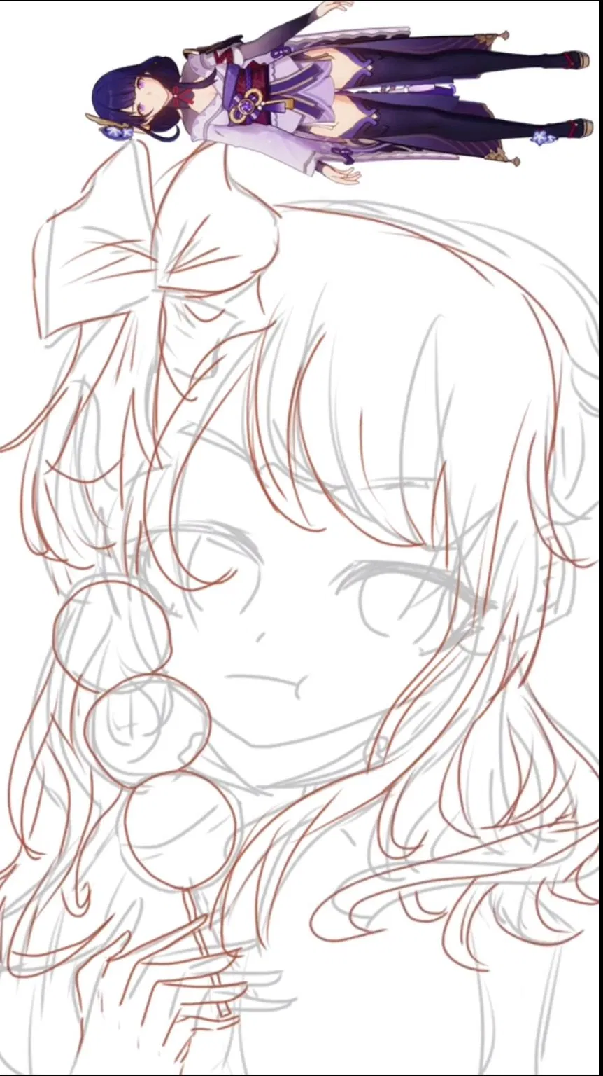 I drew smol Raiden with rainbow eyes Genshin Impact | HoYoLAB