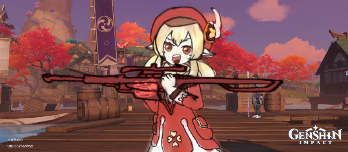 Klee with a gun. (I can't draw.) Genshin Impact | HoYoLAB