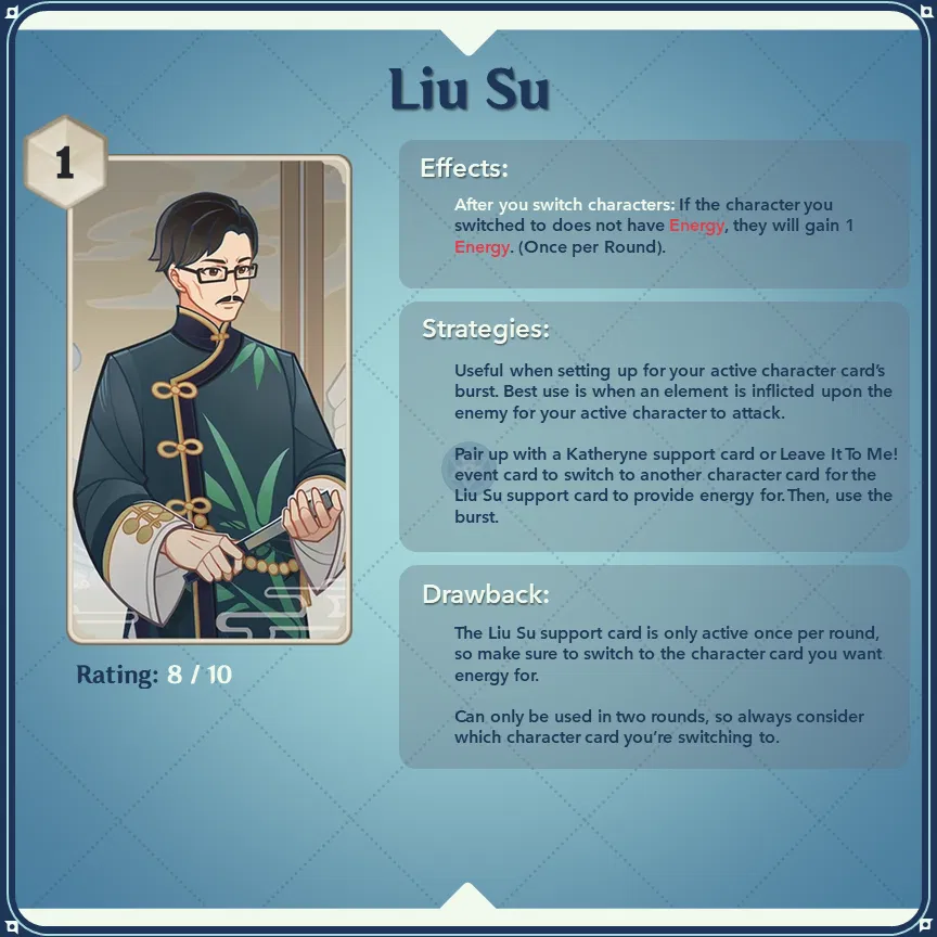 Genius Invocation TCG | Support Card Guide: Ranking, Description ...