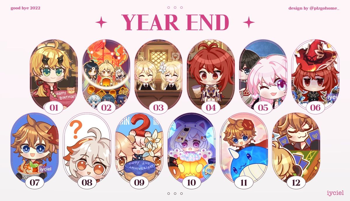 Art Summary 2022: Thank You & Goodbye 2022! | HoYoLAB