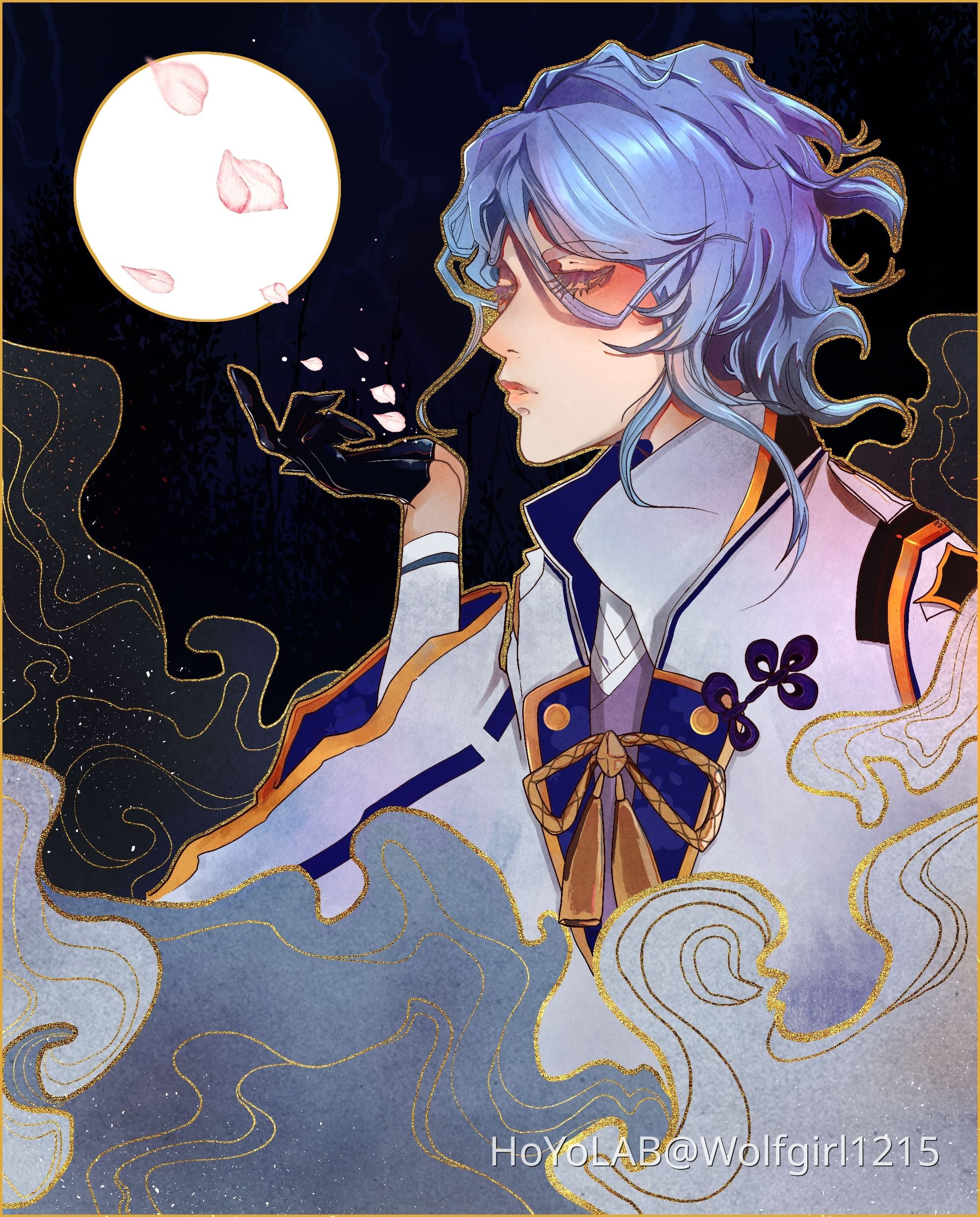 Traditional Style Ayato Art for Competition Genshin Impact | HoYoLAB