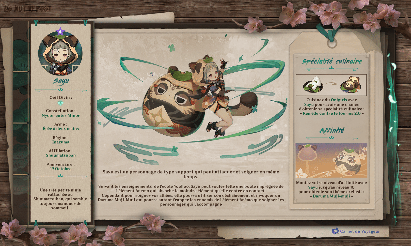 [Version 3.3] Sayu | Guide complet : Support Anemo Genshin Impact | HoYoLAB