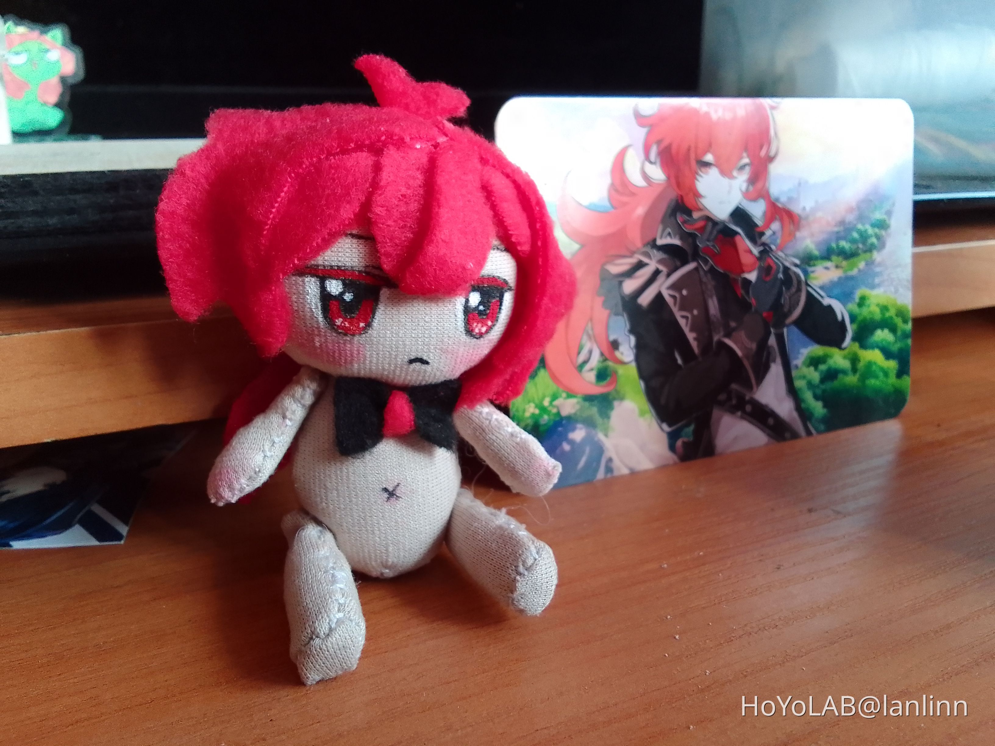 My first plush Diluc Genshin Impact | HoYoLAB