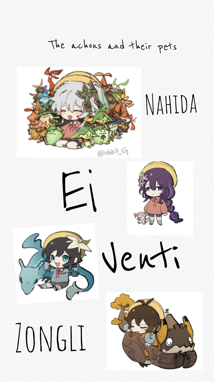 The archons and their pets Genshin Impact | HoYoLAB