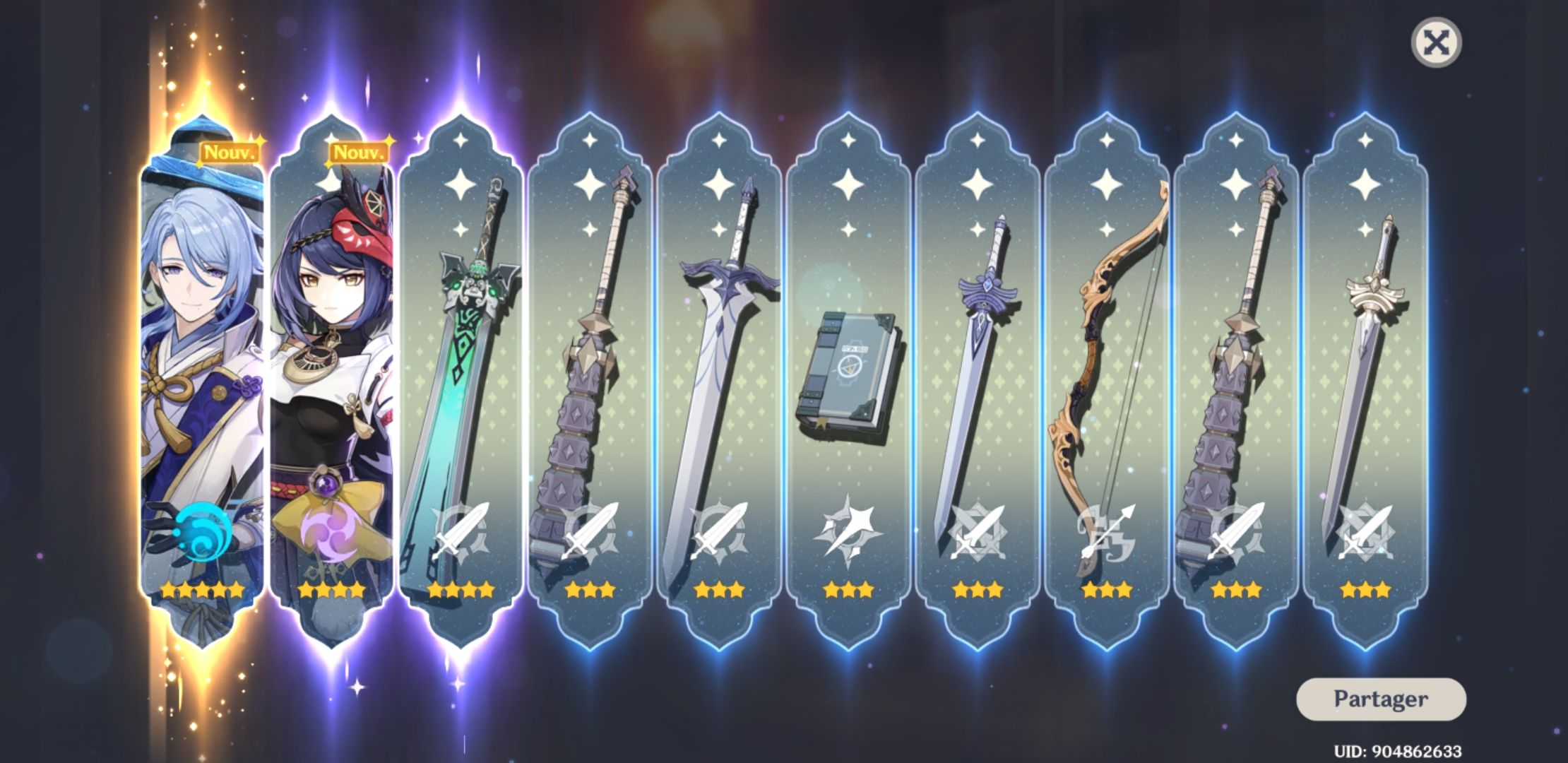 How my pulls went! (The ayato one was a 10 pull that I did in my alt ...