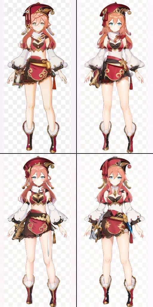 The I put yan fei AI generator. original version, 2 version to version ...