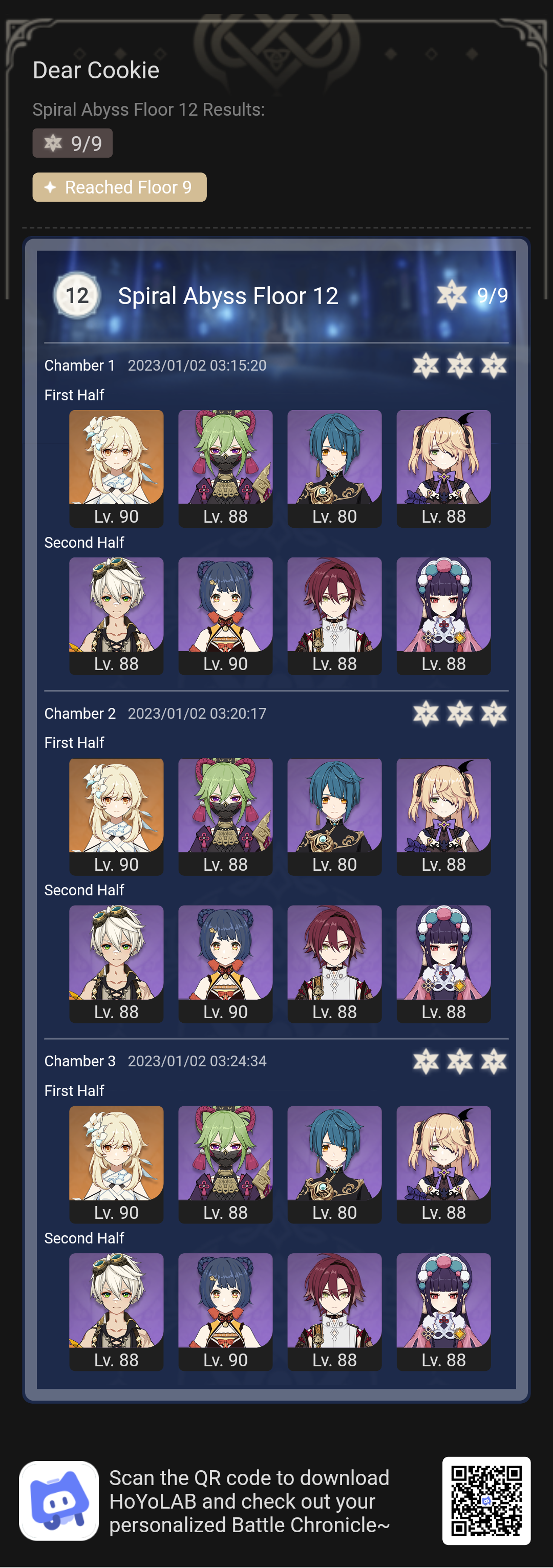 Abyss 3.3 (F2P friendly) Genshin Impact | HoYoLAB