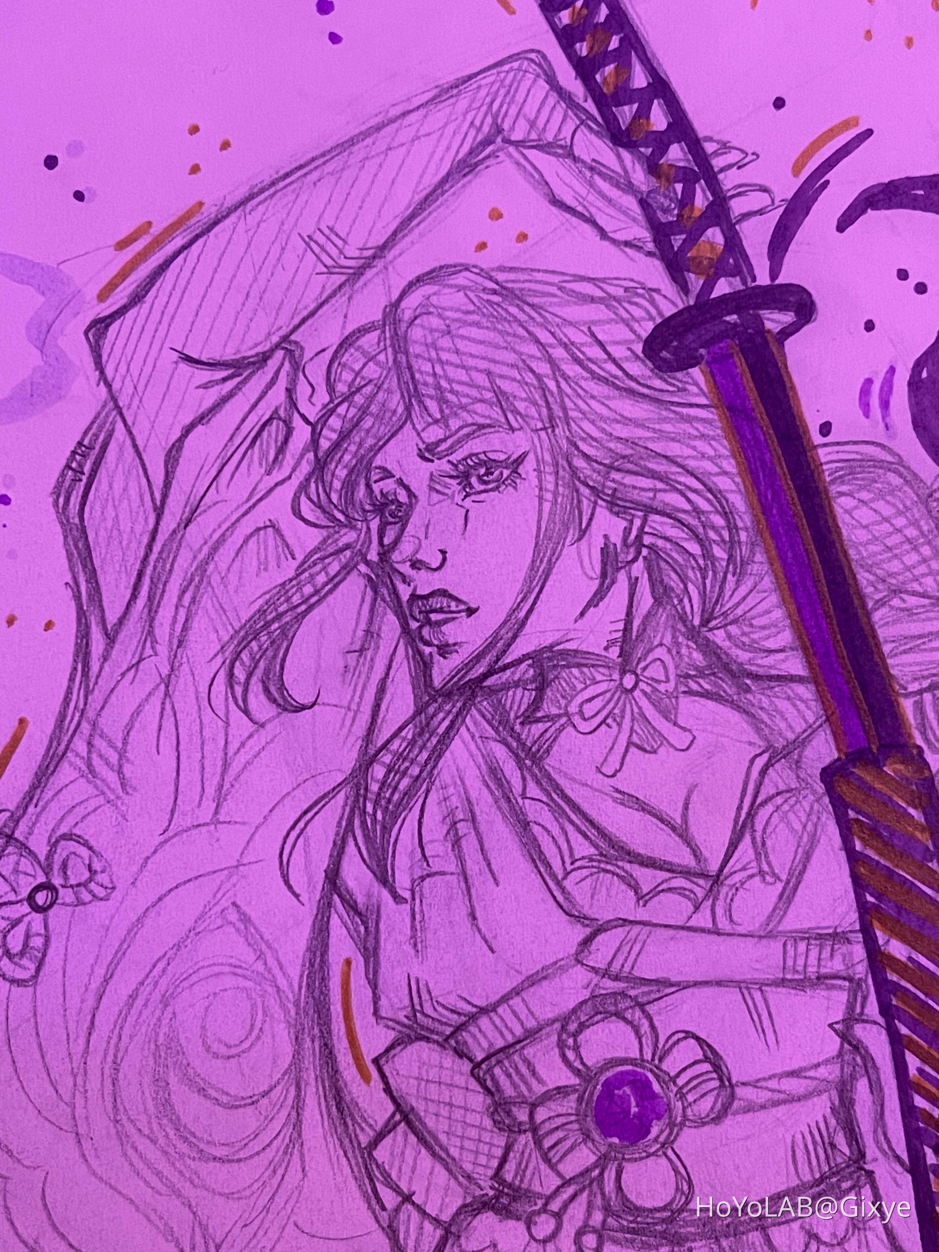 Shogun Raiden Sketch Genshin Impact | HoYoLAB