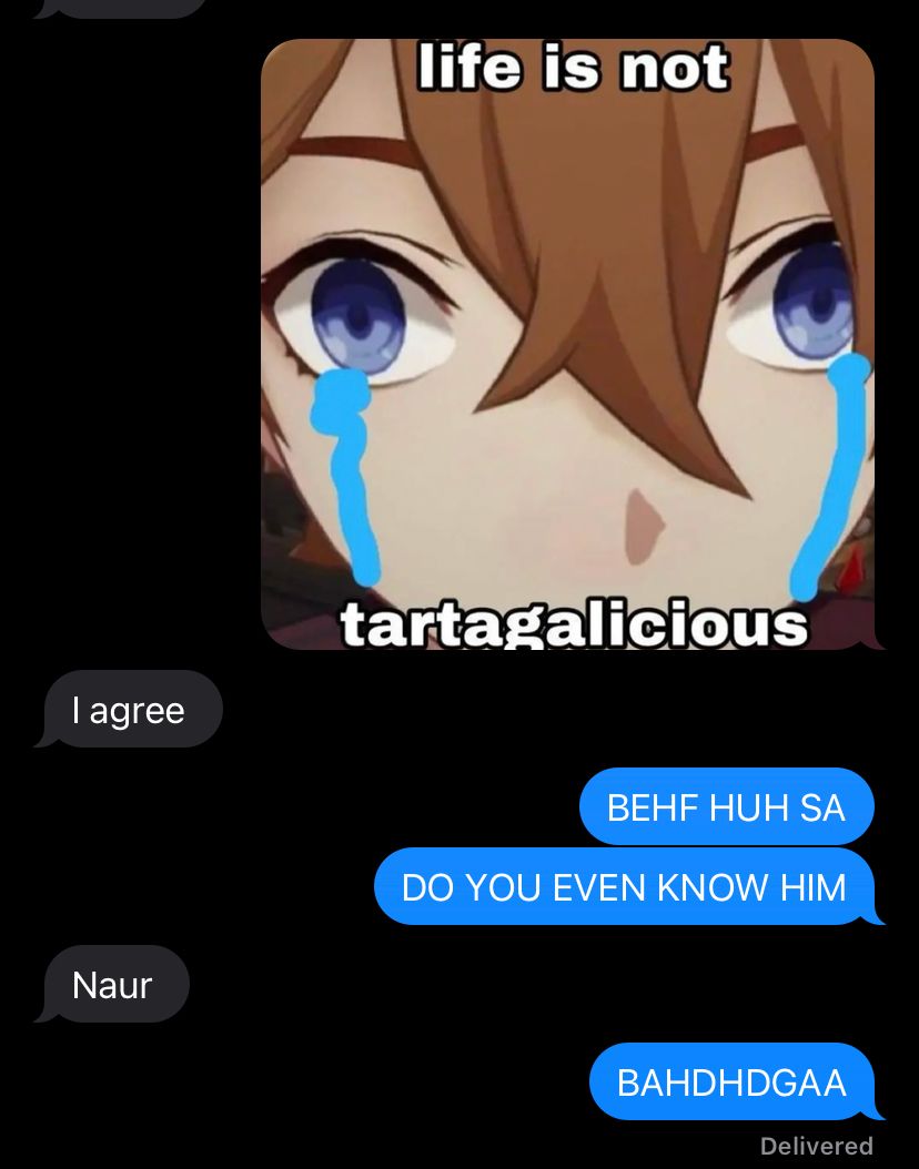 Even if you don’t know him life still isn’t tartagalicious Genshin ...