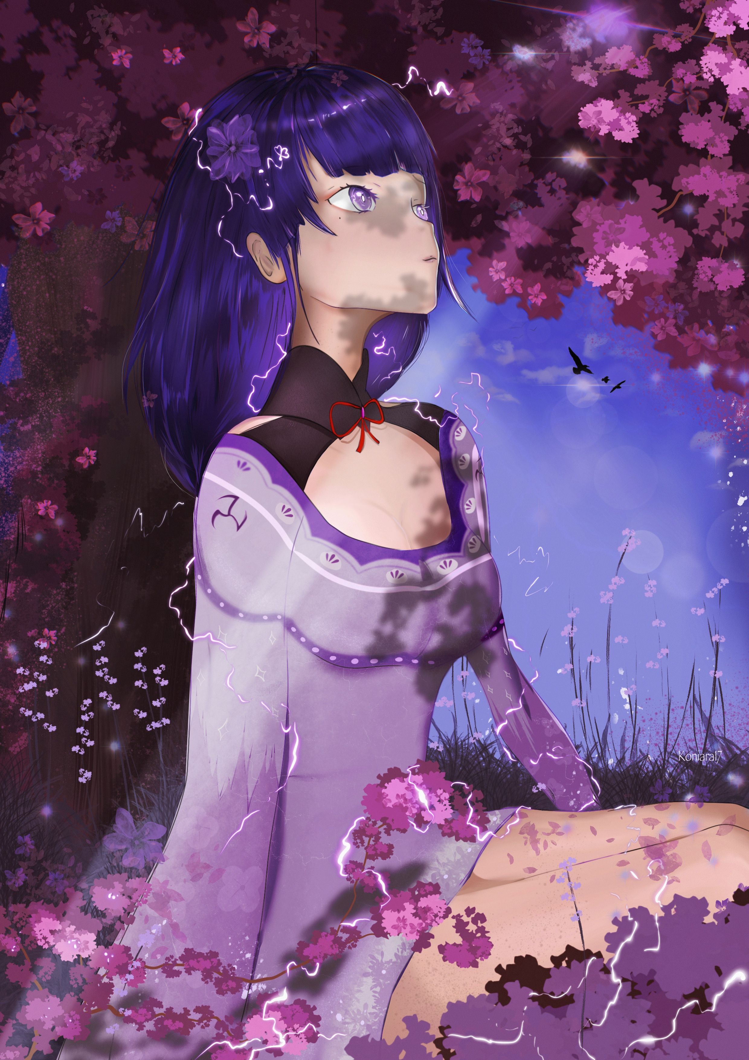 Raiden Shogun in dress Genshin Impact | HoYoLAB