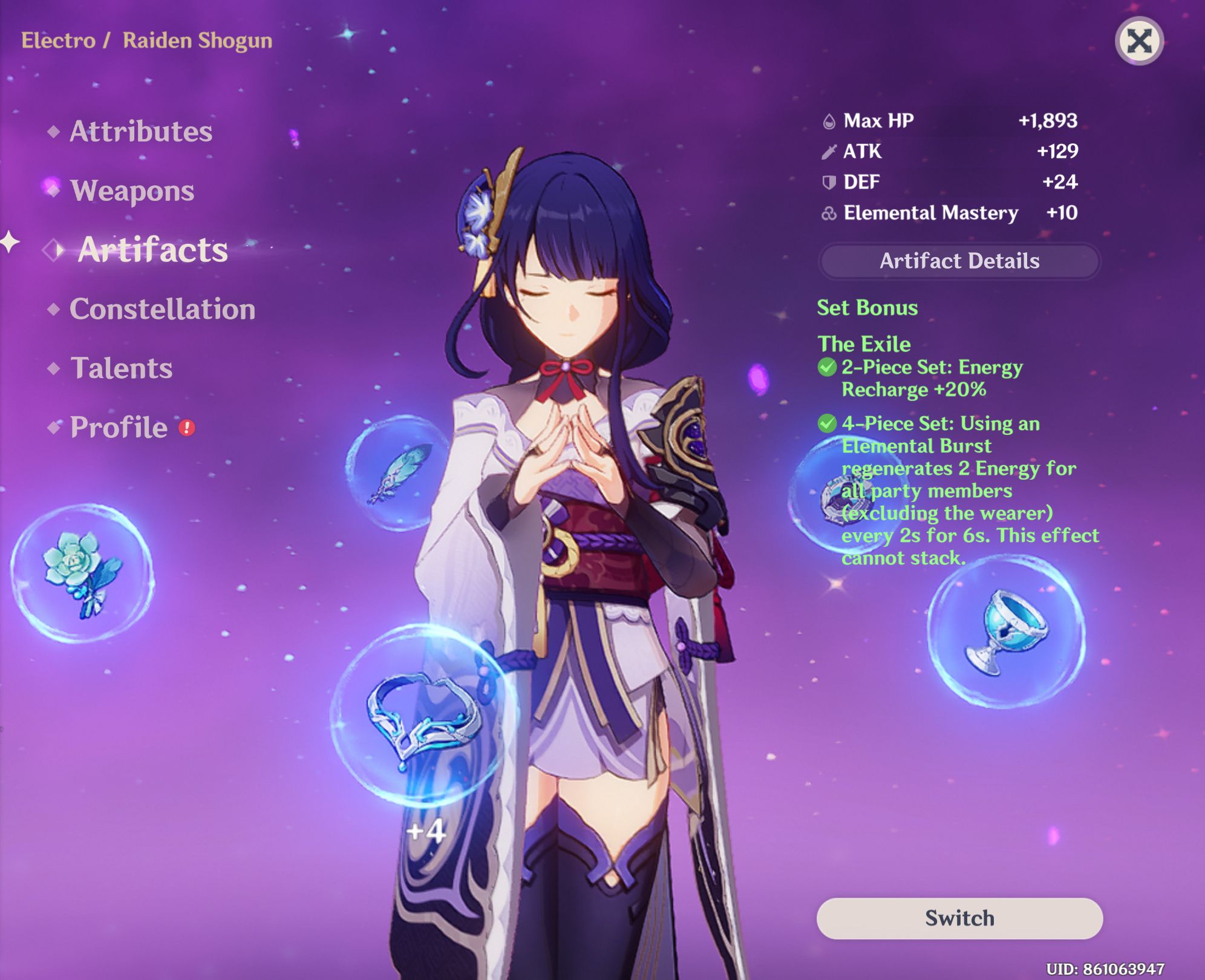 Shogun Fans Assemble!!Any tips for My C0 LvL. 20 Raiden Shogun? Genshin ...