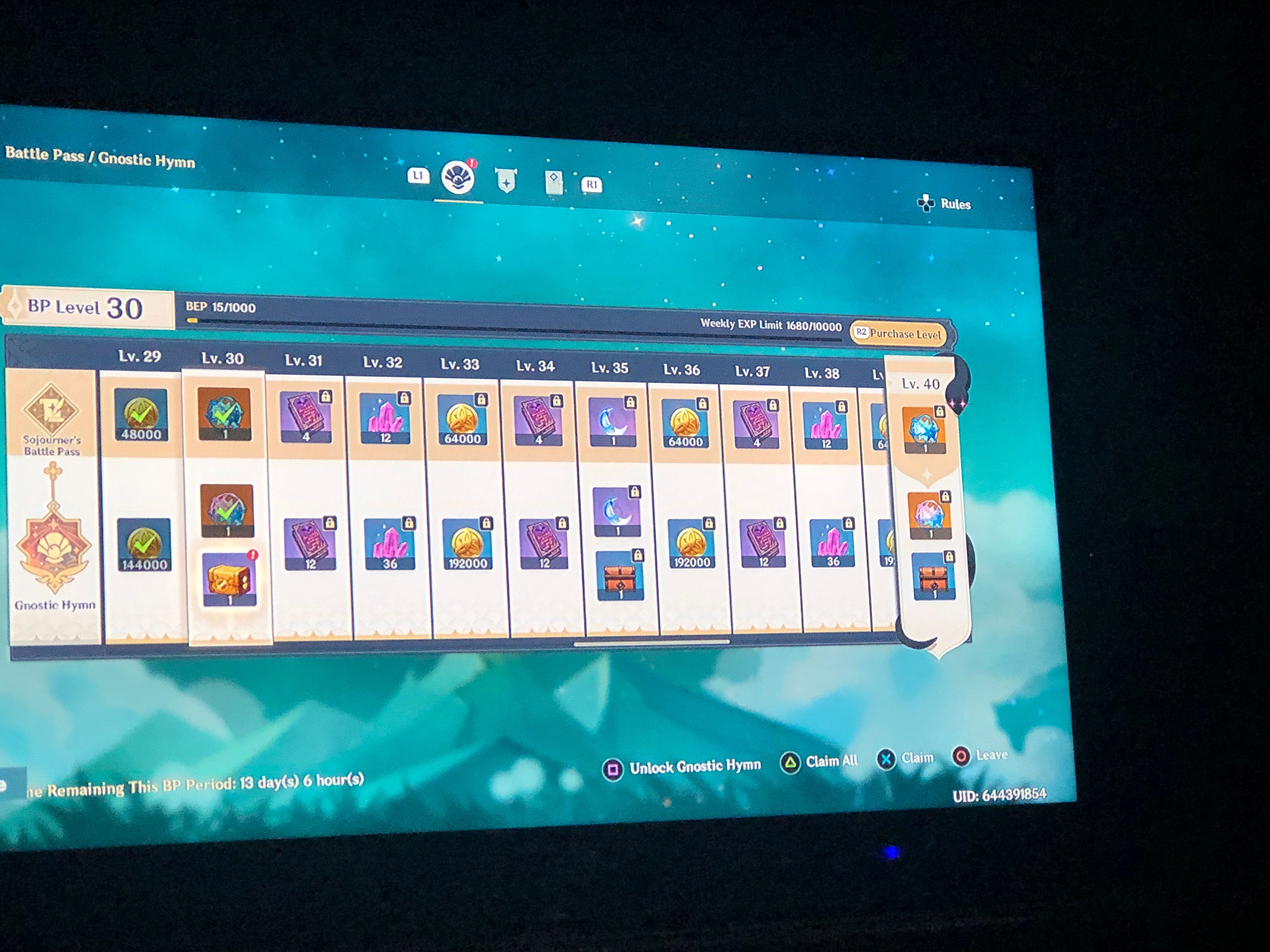 BP Level 30 Genshin Impact | HoYoLAB