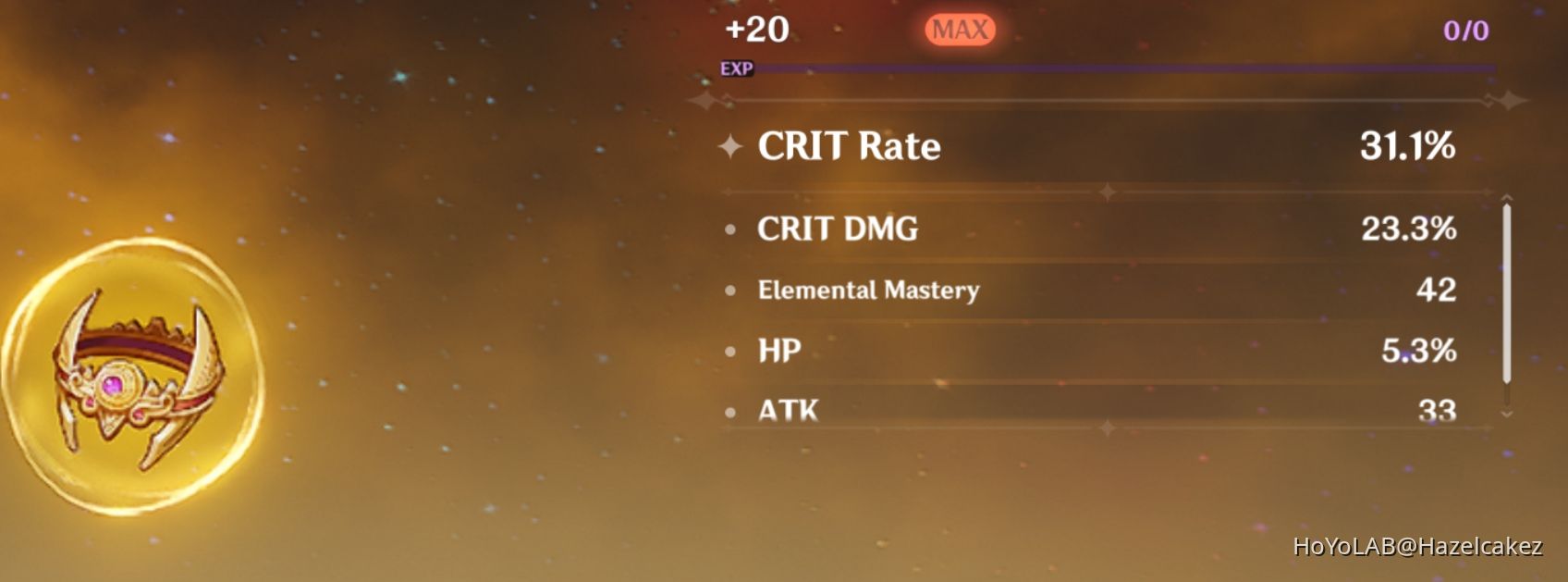 My best circlet Genshin Impact | HoYoLAB