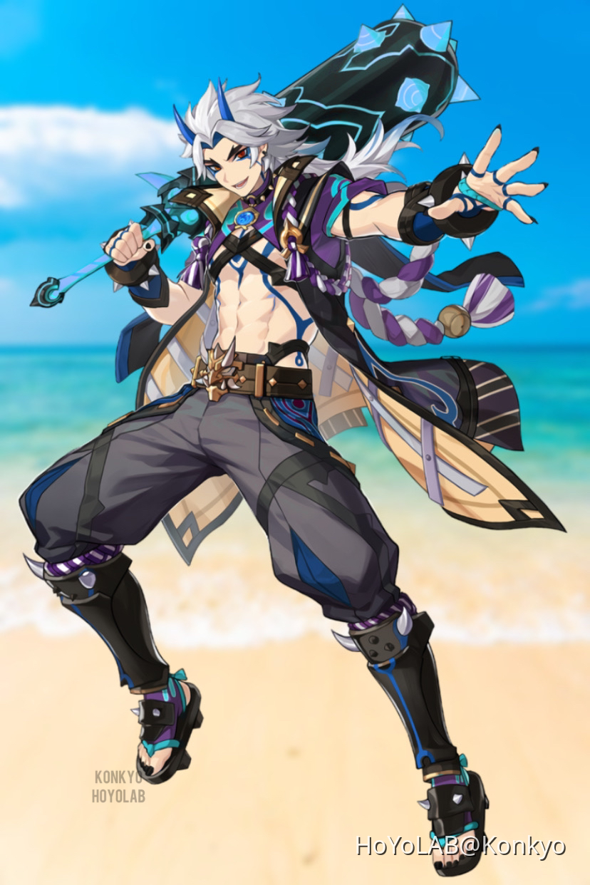 I present you hydro Arataki Itto 💦🌊 Genshin Impact | HoYoLAB