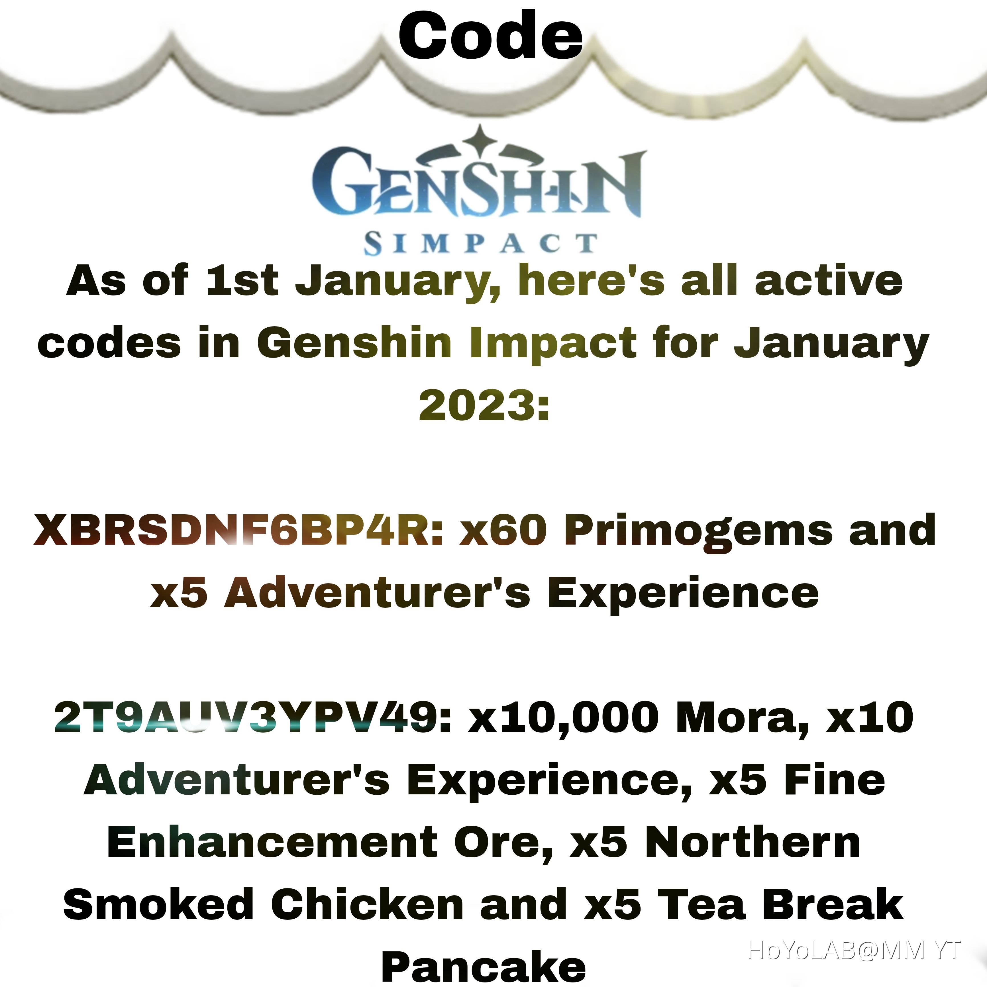 New year Code... Genshin Impact | HoYoLAB