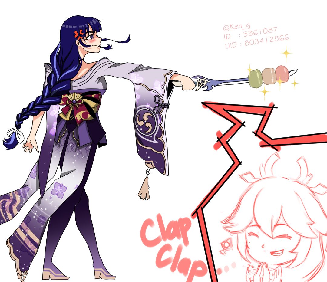 Yae knows Ei very well, She is surely like tri-color dango, even when ...