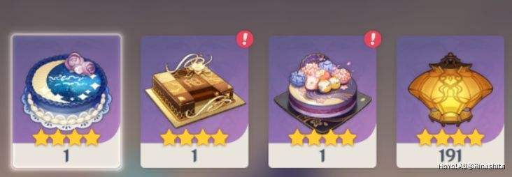 birthday cakes! Genshin Impact | HoYoLAB