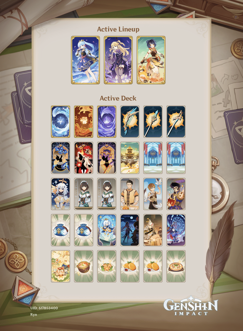 Genius Invokation TCG Decks Genshin Impact | HoYoLAB