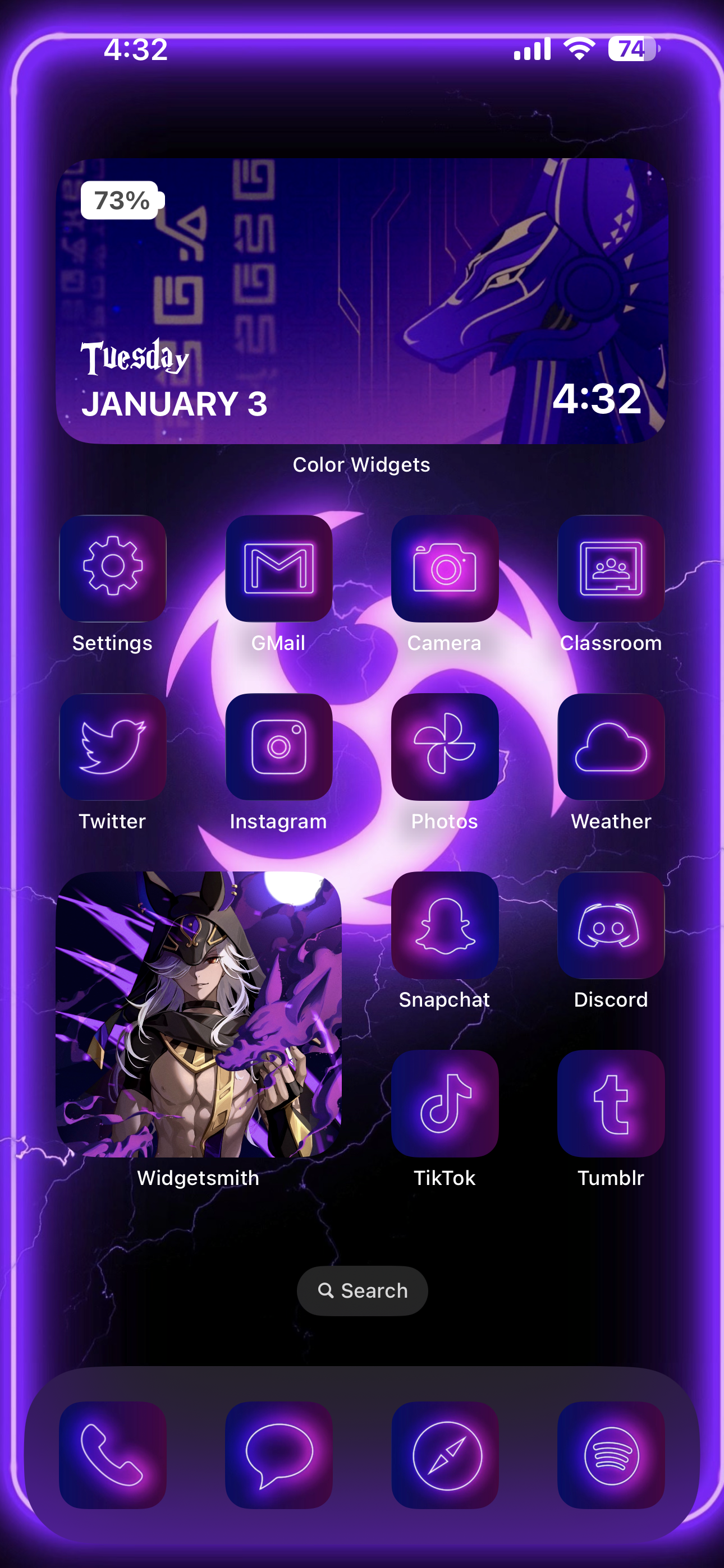 Wanted to share my Cyno iPhone theme! Genshin Impact | HoYoLAB