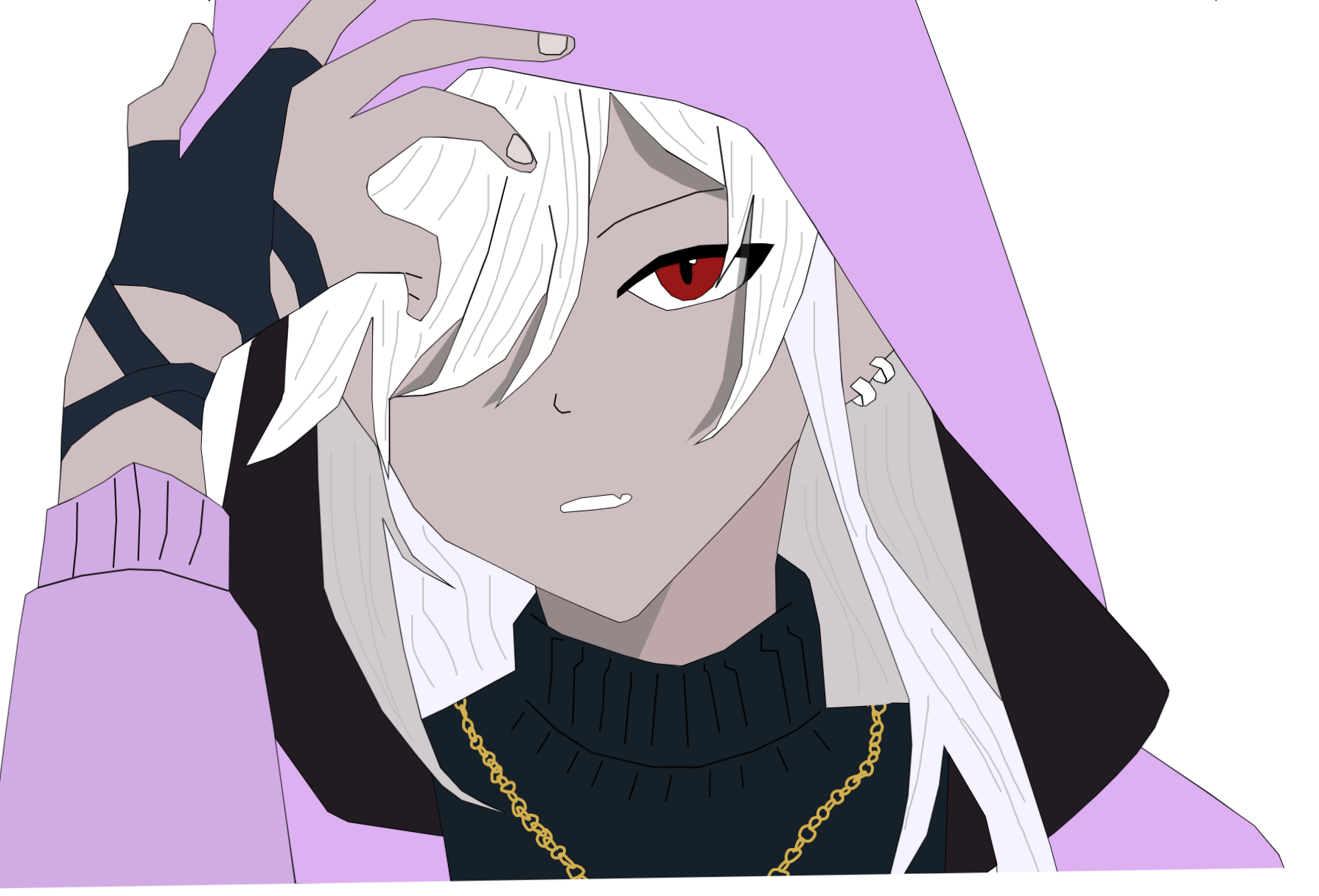 Cyno (partially coloured) modern au Genshin Impact | HoYoLAB