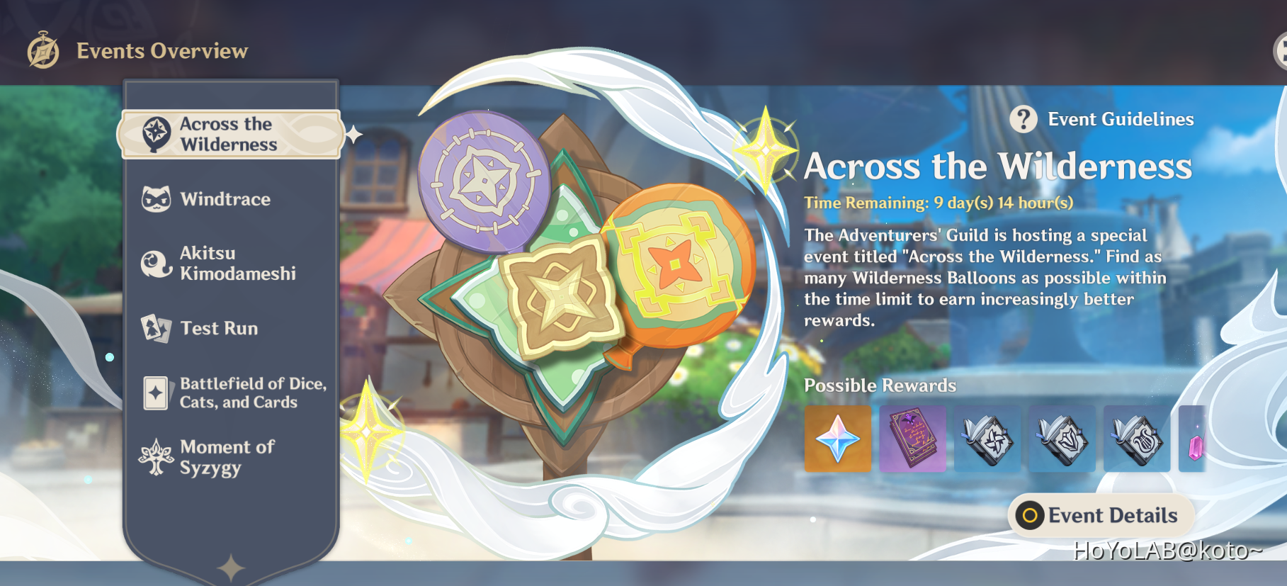 Across The Wilderness Event~ Genshin Impact | HoYoLAB