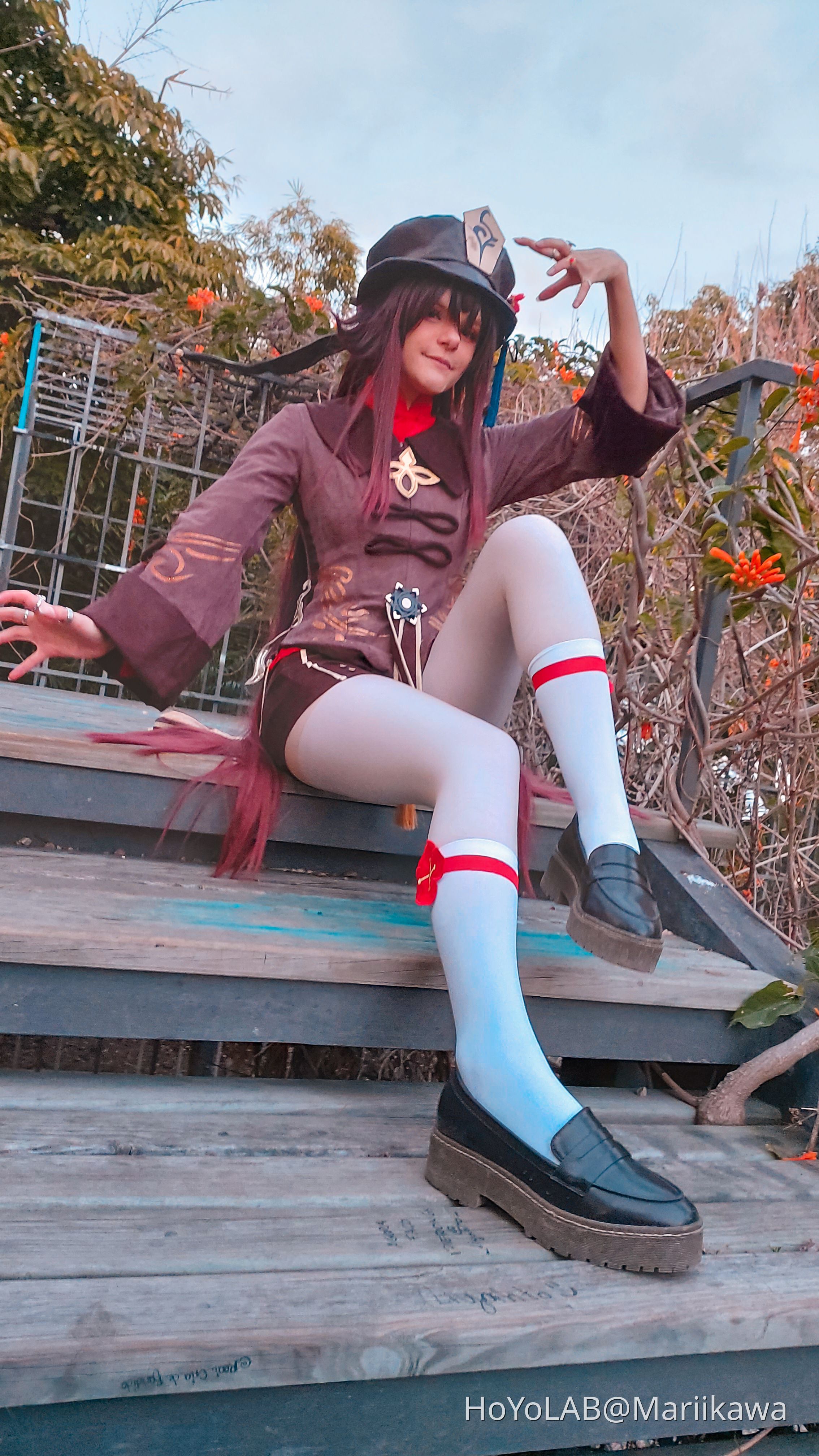 🔥👻 Happy New Year! 🎉 Have some Hu Tao cosplay to celebrate ♡ 💜 Genshin Impact | HoYoLAB