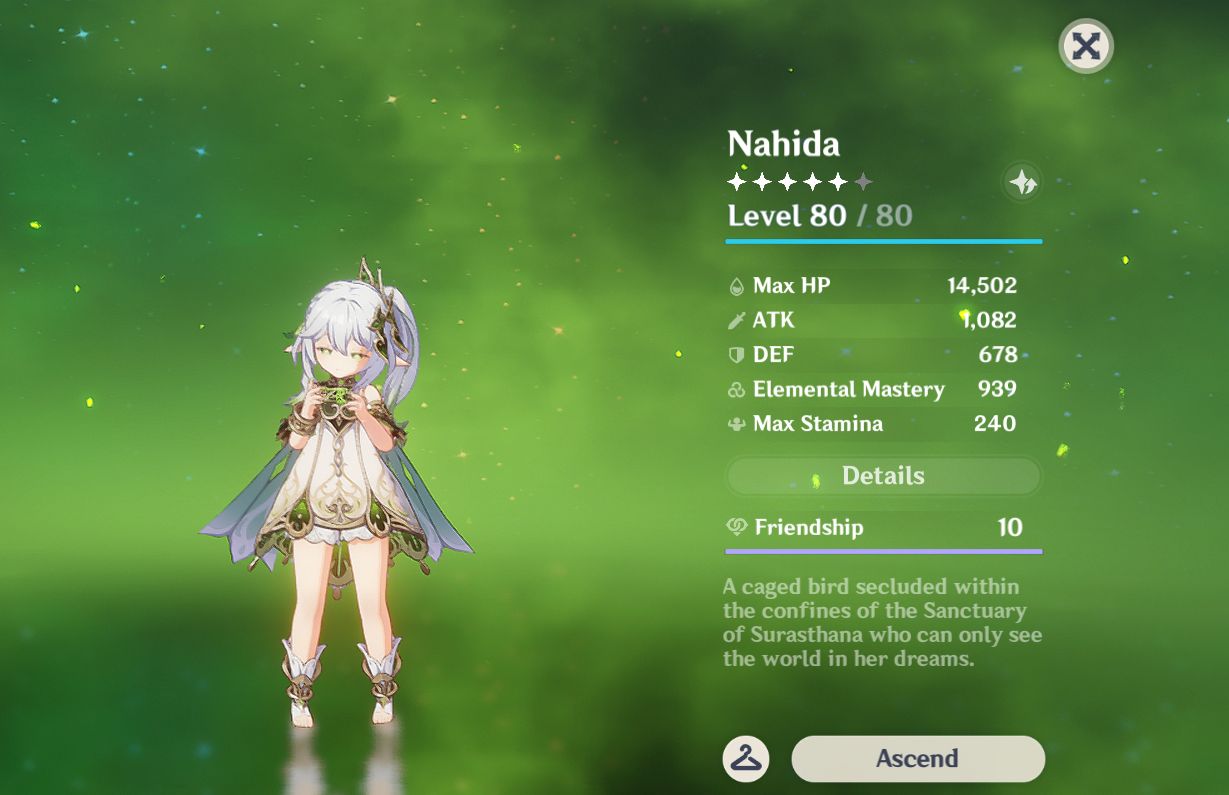 update on my nahida build Genshin Impact | HoYoLAB