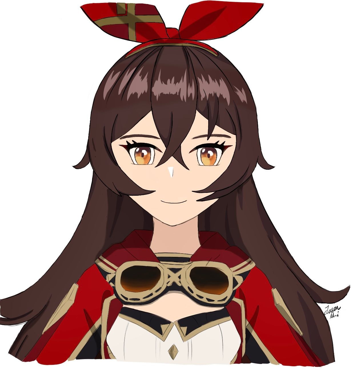 My own Amber drawing based on her profile picture Genshin Impact | HoYoLAB