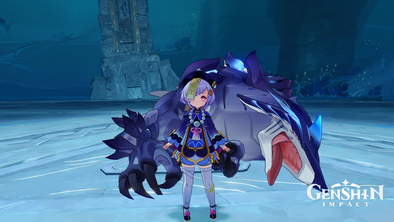 Helping my friend do Enkanomiya quest and while he talking with the abyss lector I'm having fun ...