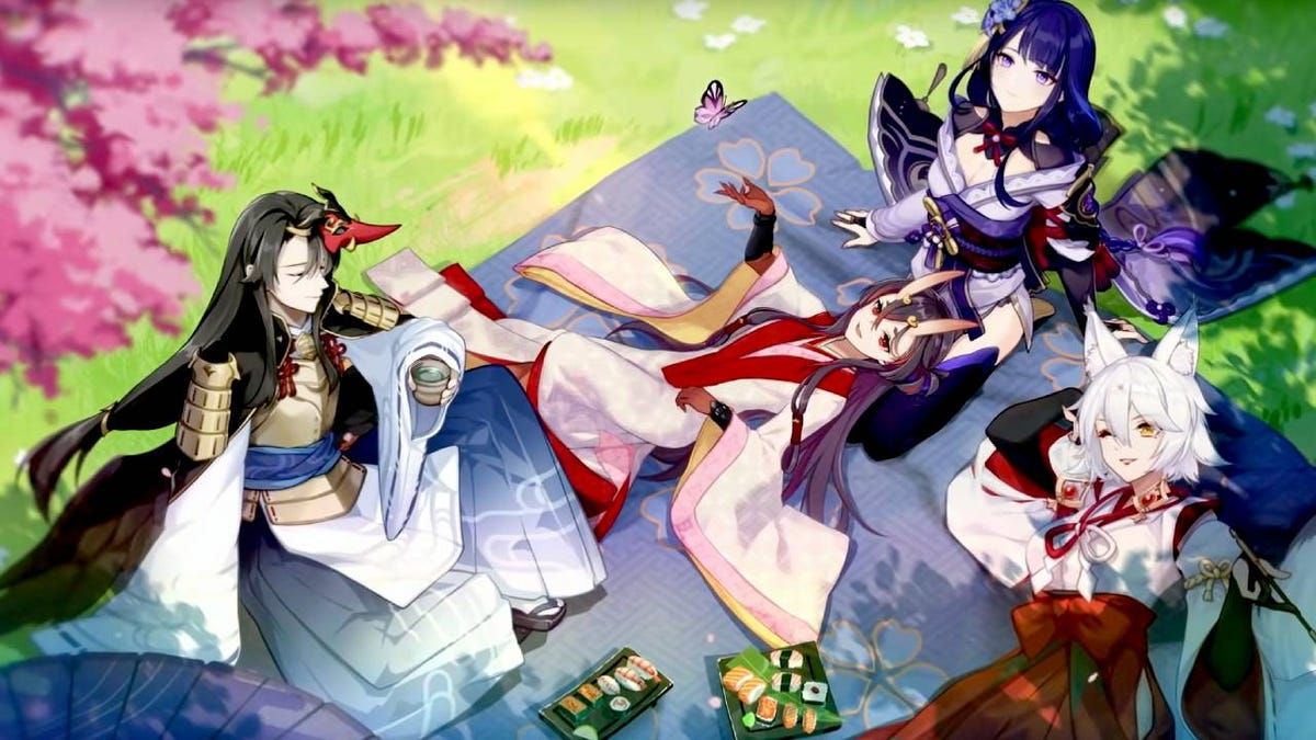 Ei and her friends Genshin Impact | HoYoLAB