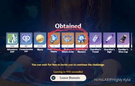 Q: About 3 5S artifacts in one domain completion Genshin Impact | HoYoLAB