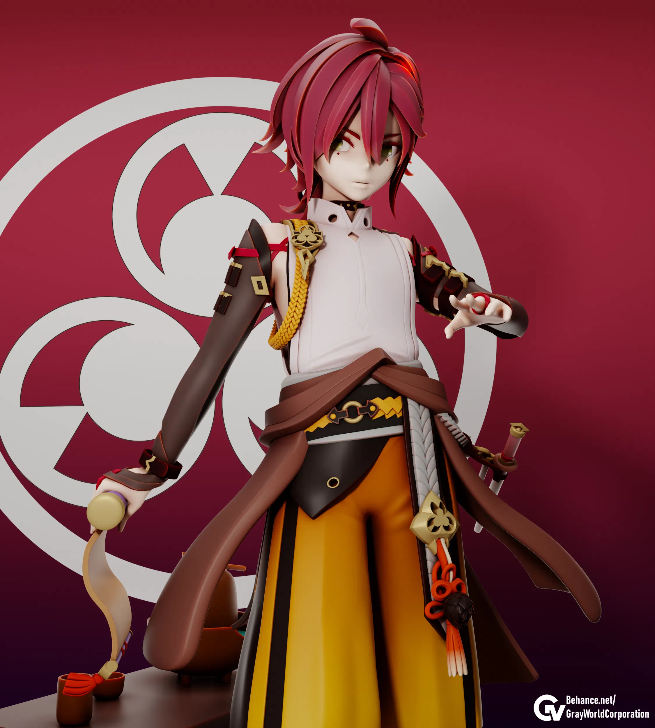 Heizou | model for printing Genshin Impact | HoYoLAB