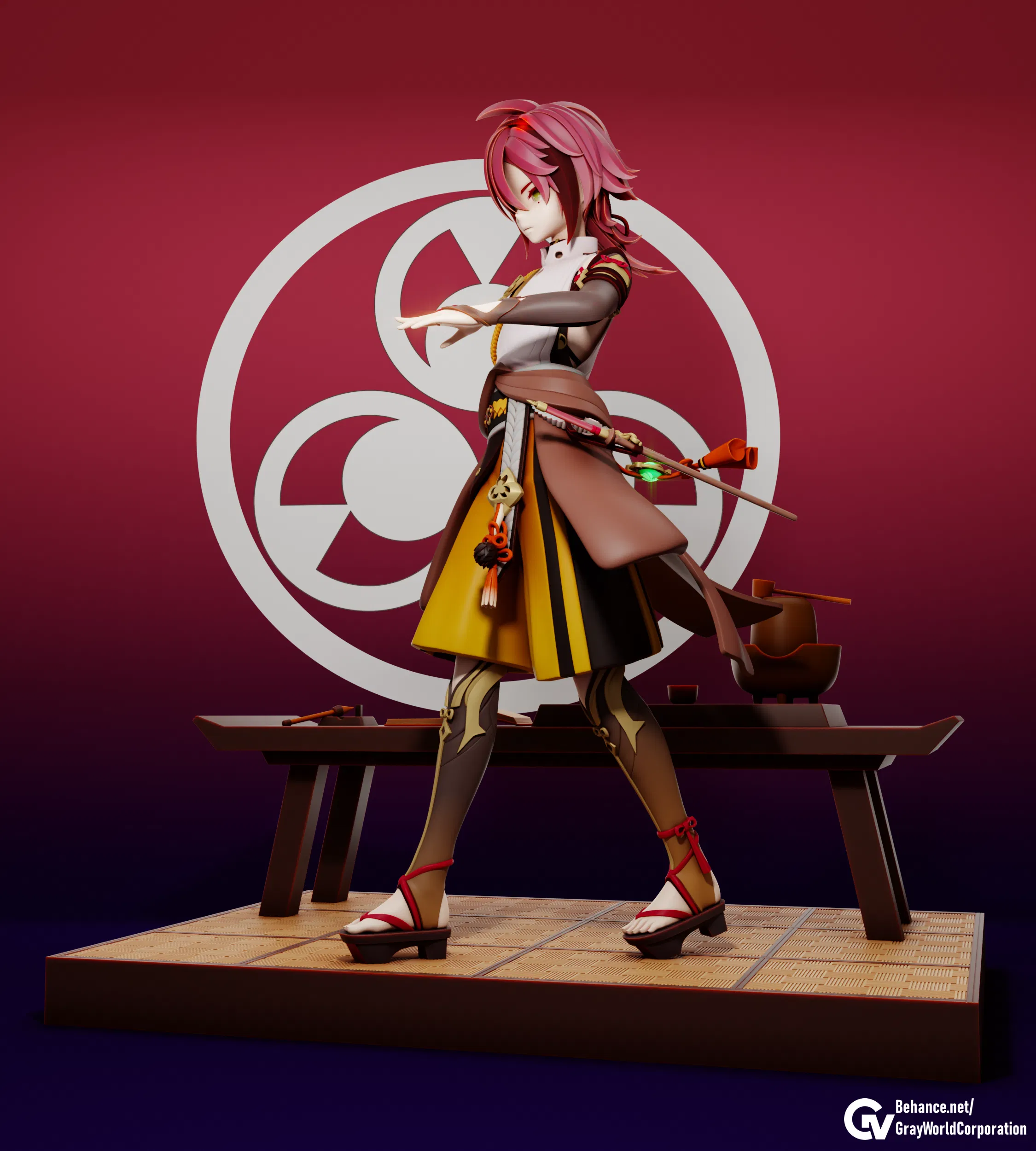 Heizou | model for printing Genshin Impact | HoYoLAB