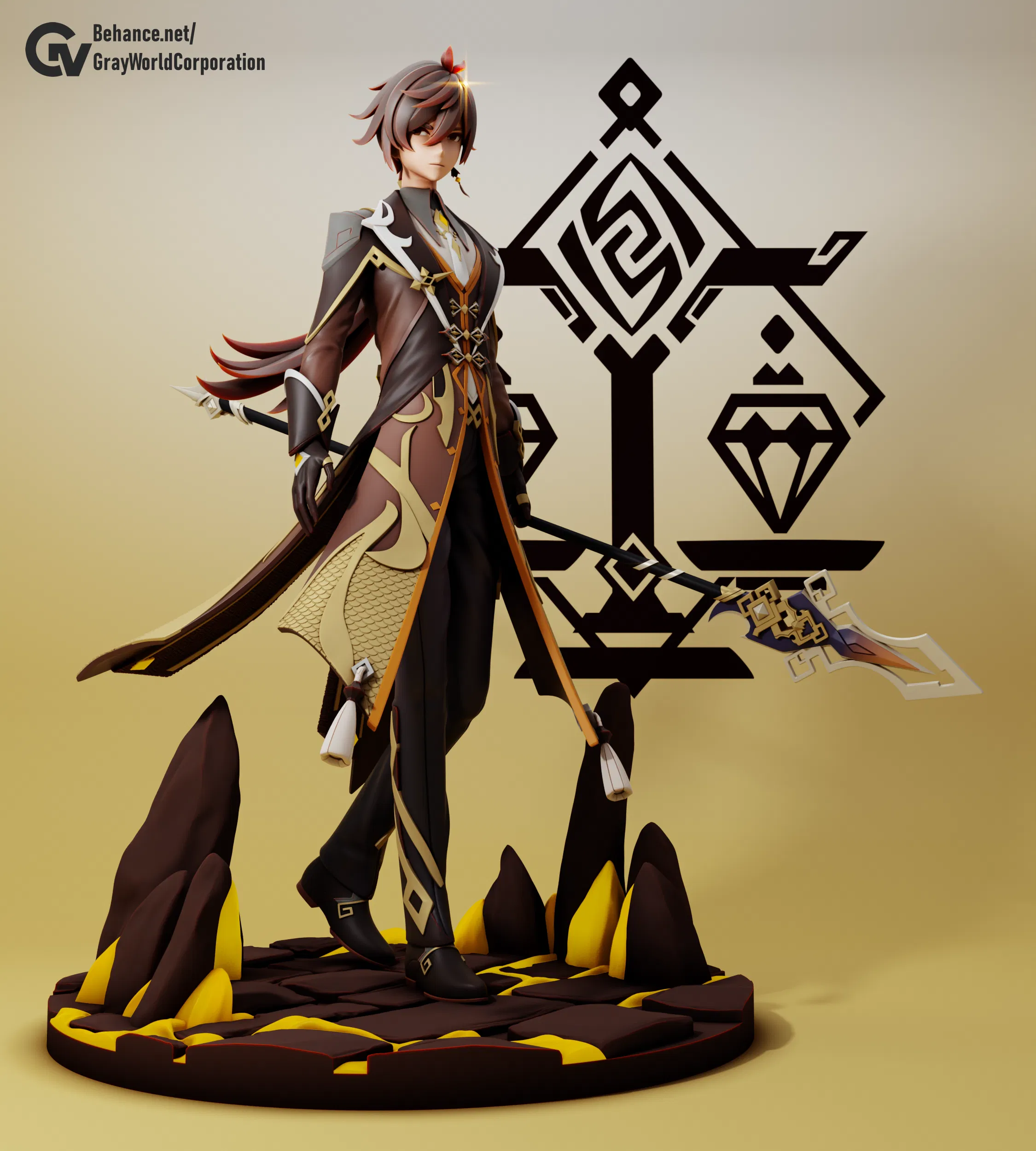 Zhongli | model for printing Genshin Impact | HoYoLAB