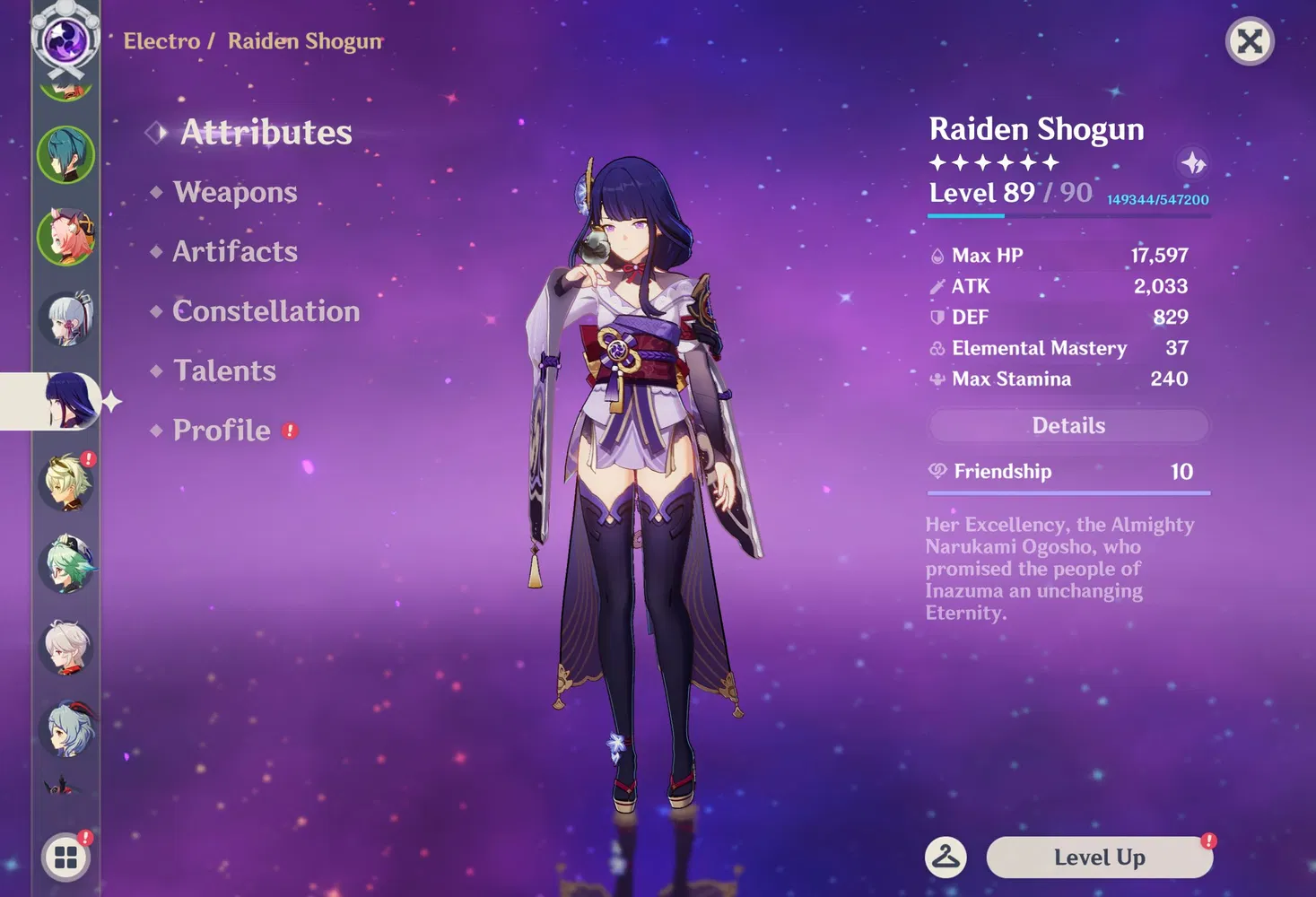 Raiden Setup (Mora Run Build, 2022) Genshin Impact | HoYoLAB