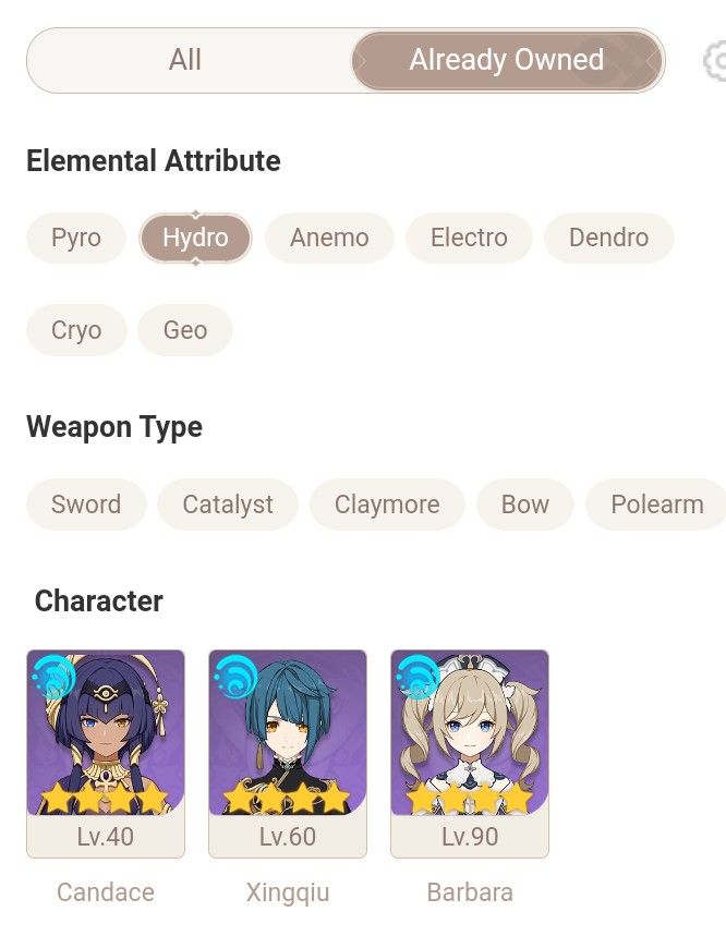 Hyperbloom options Genshin Impact | HoYoLAB