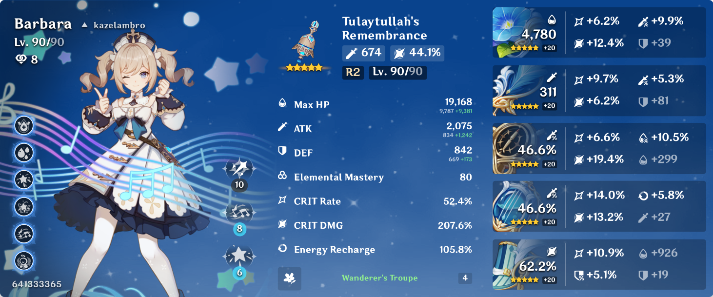 DPS Barbara Improvements hehe Genshin Impact | HoYoLAB