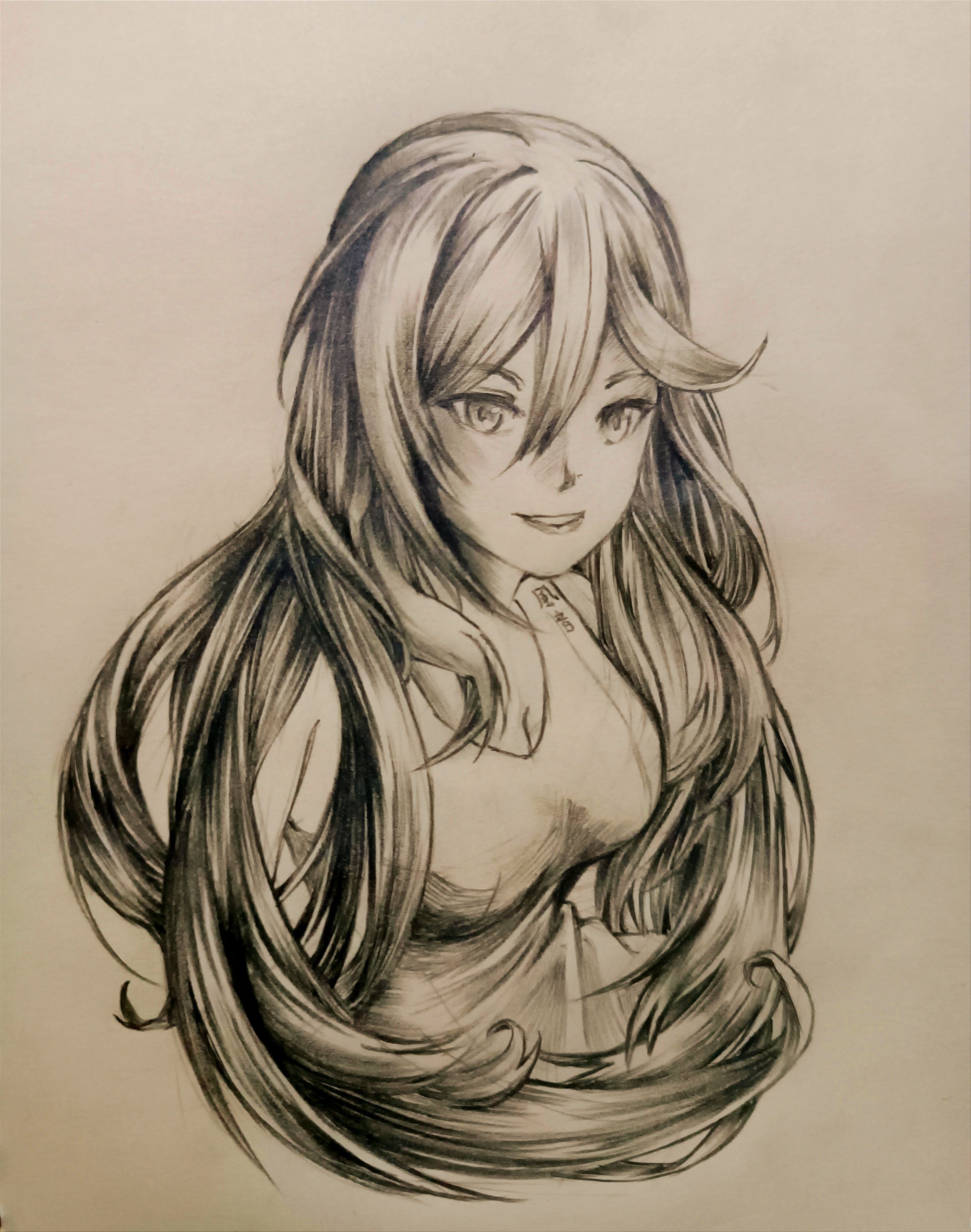 Pencil sketch of Durandal Honkai Impact 3rd | HoYoLAB