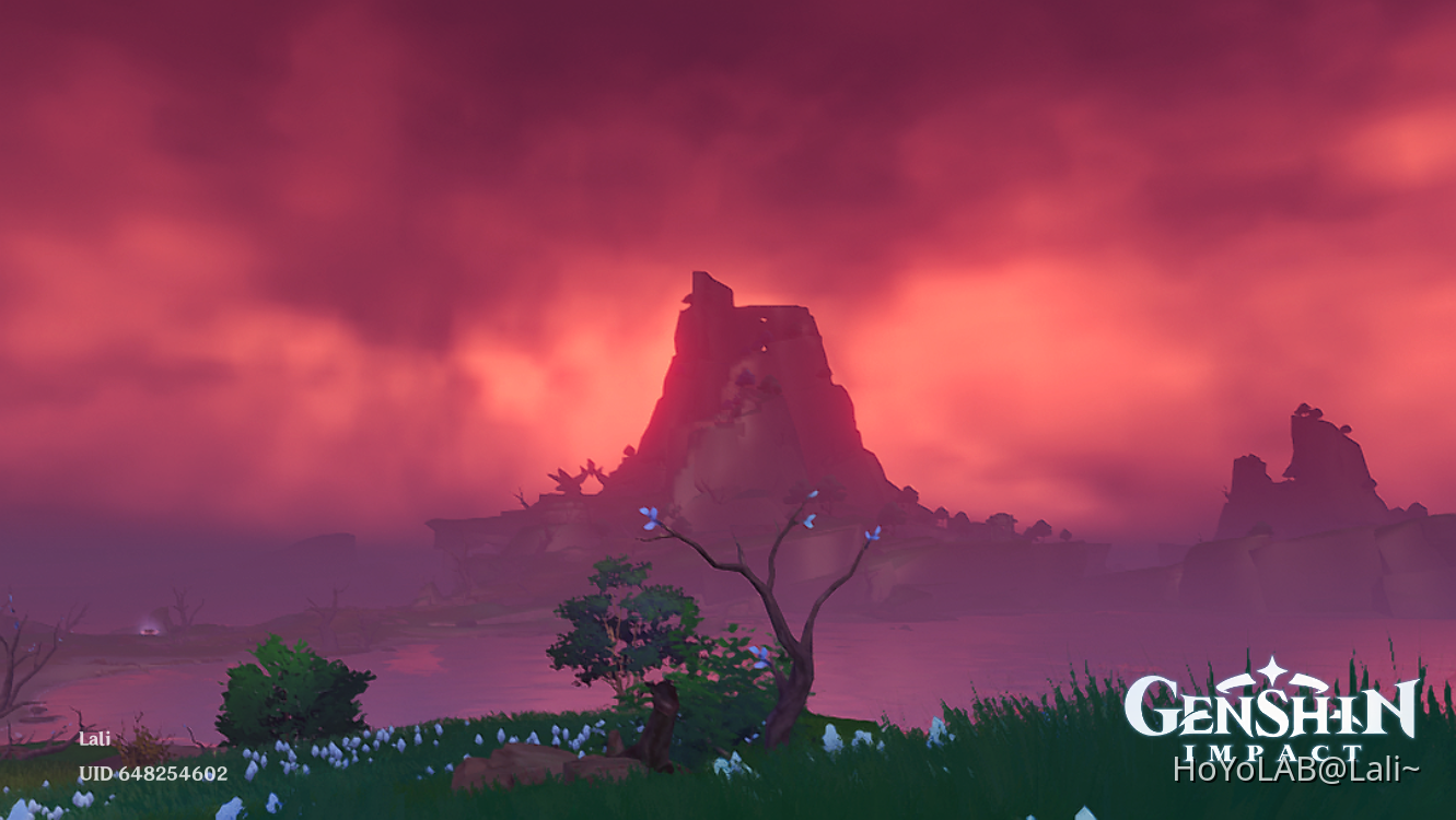 Red smoke Tsurumi island Genshin Impact | HoYoLAB