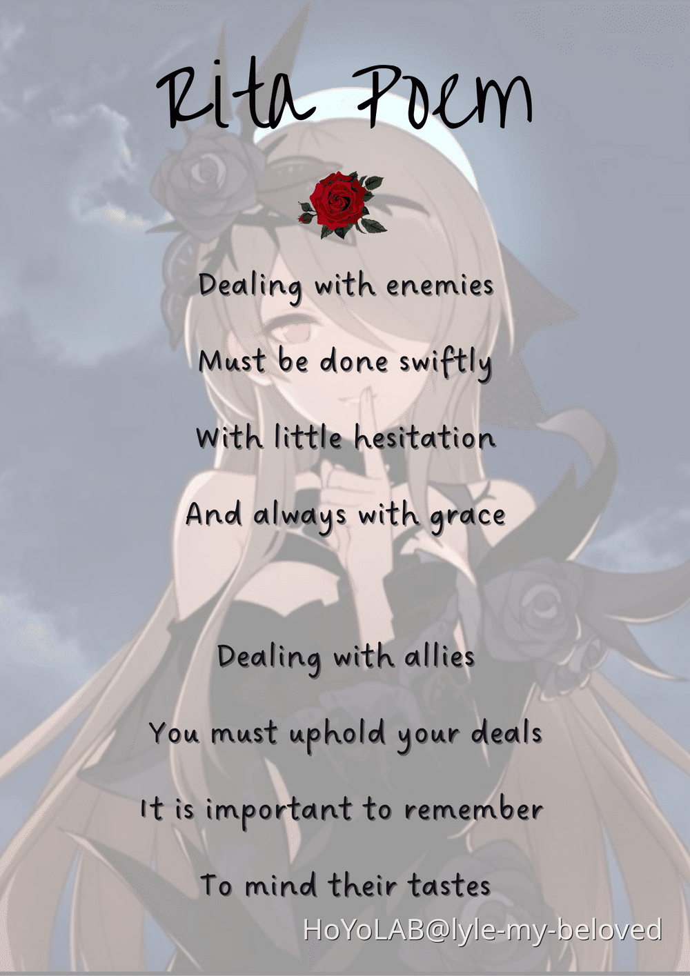 Rita Poem Honkai Impact 3rd | HoYoLAB