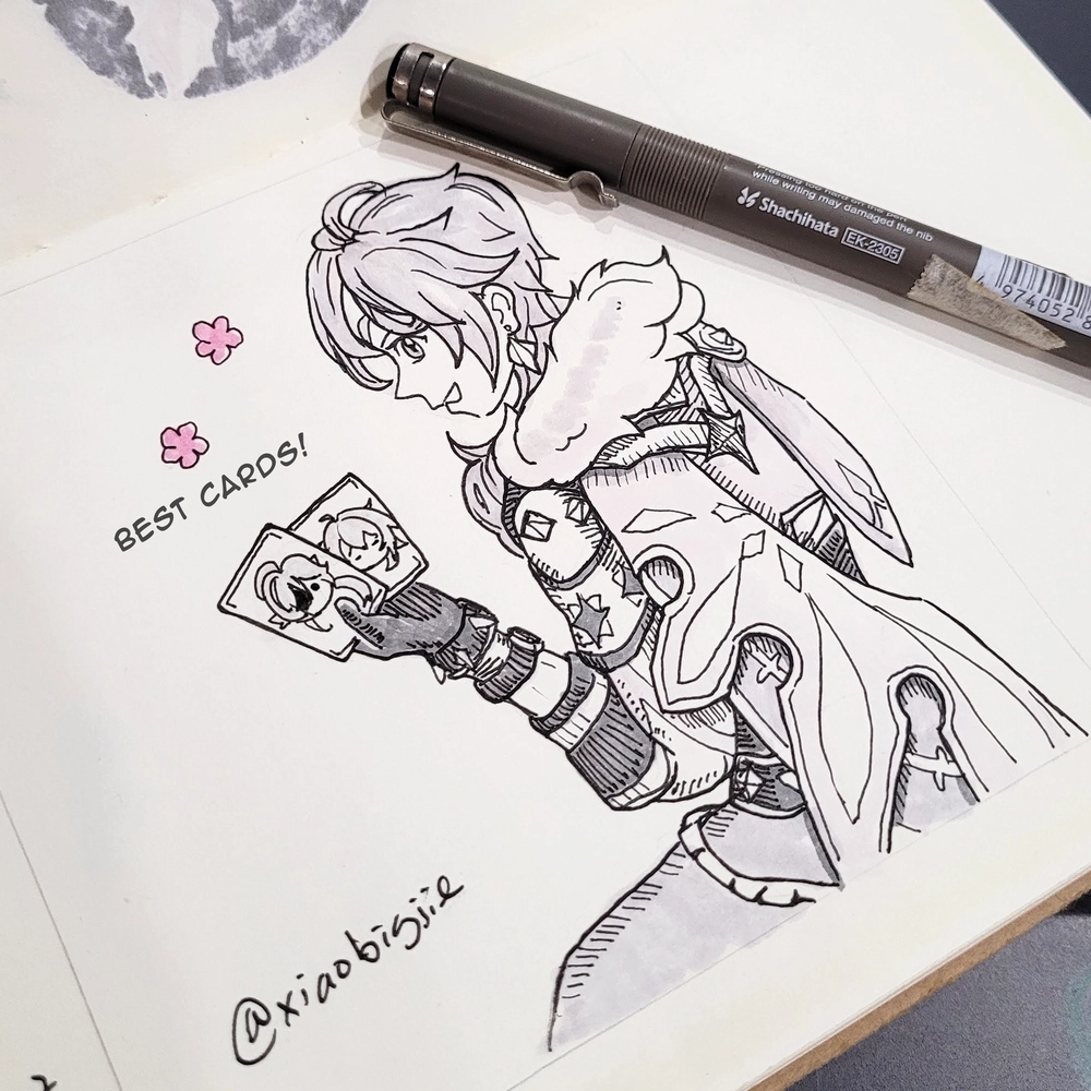 Kaeya like His & Diluc cards | Inktober / TCG Genshin Impact | HoYoLAB