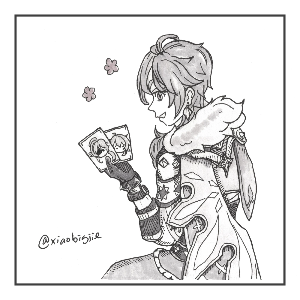 Kaeya like His & Diluc cards | Inktober / TCG Genshin Impact | HoYoLAB